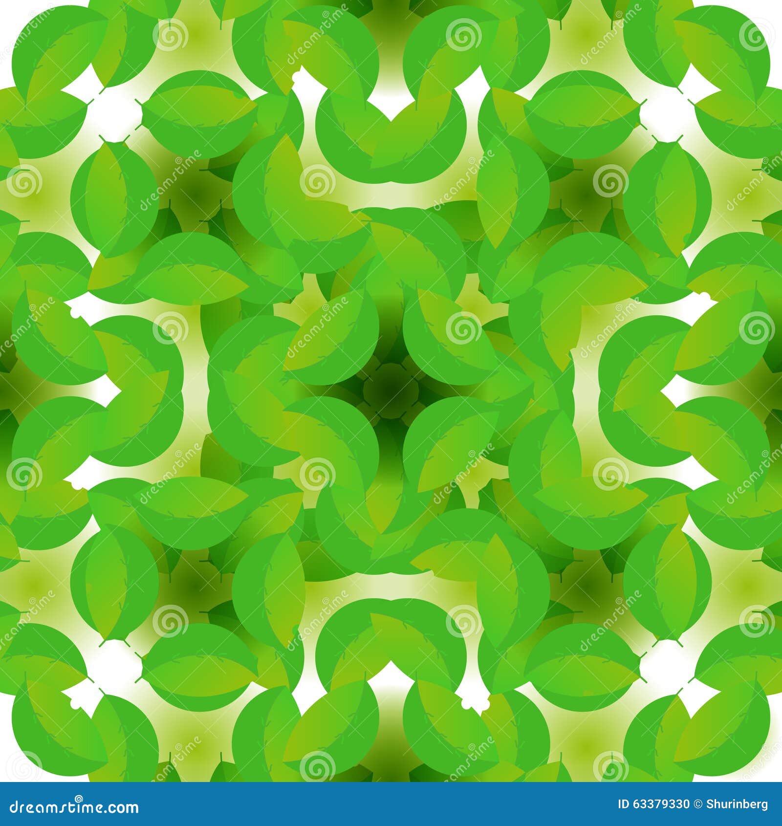 Floral Seamless Texture with Green Flowers Stock Illustration ...