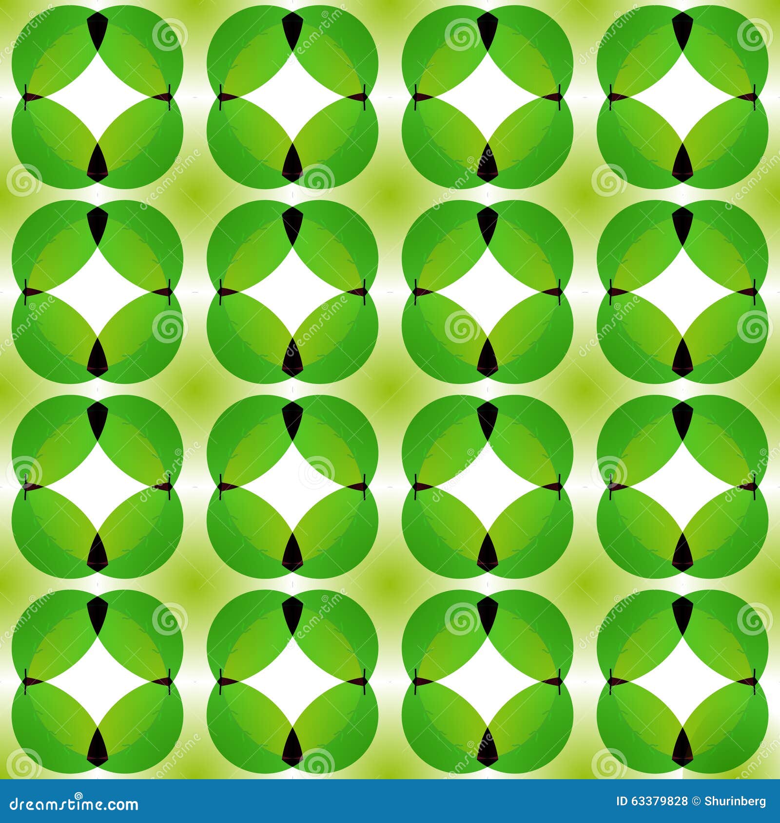 Floral Seamless Texture with Green Flowers Stock Illustration ...