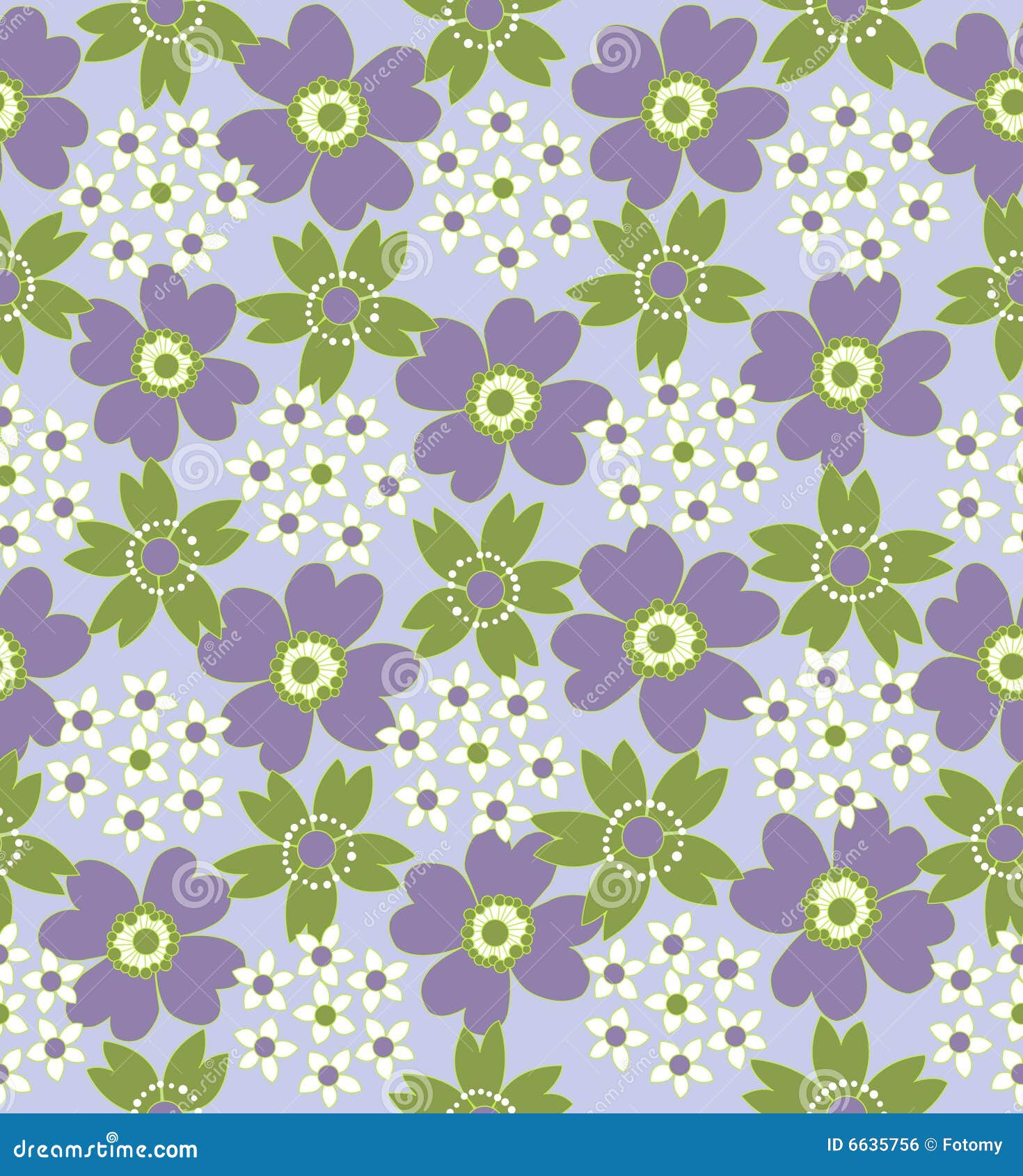 Floral Seamless Tiled Pattern Stock Vector - Illustration of graphic ...