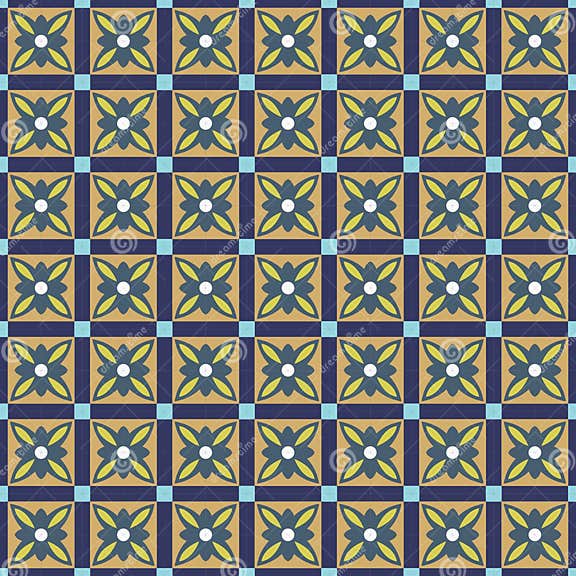 Floral Seamless Vector, Tile Flower Pattern Stock Vector - Illustration ...