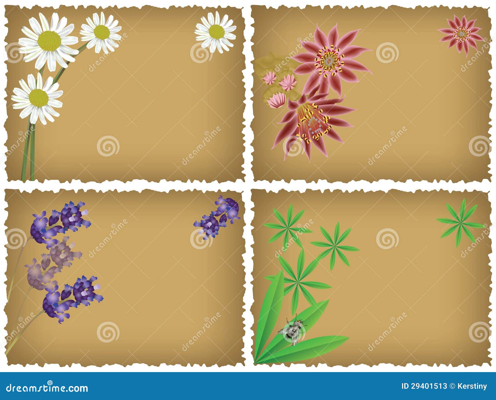 Floral sheets stock illustration. Illustration of vegetation - 29401513