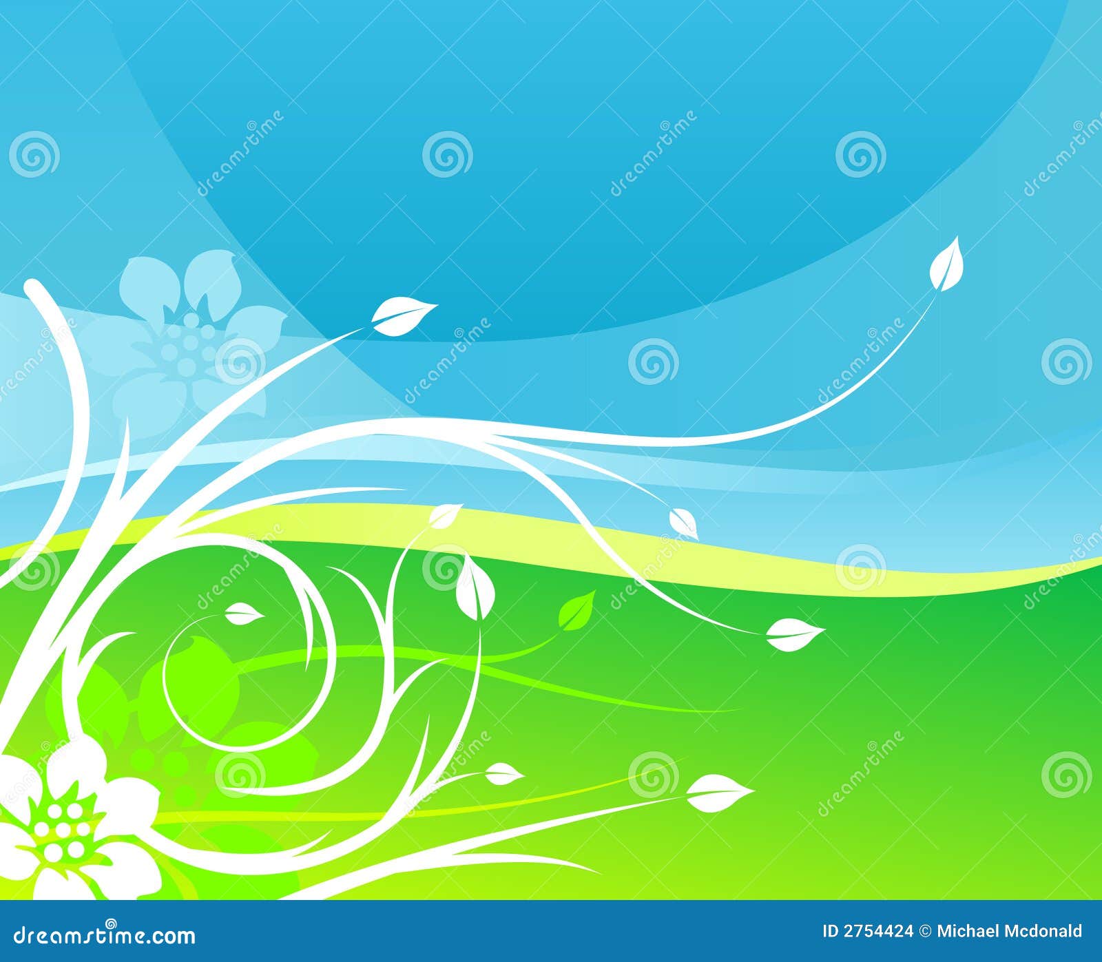 Floral Sky Earth Background Stock Vector - Illustration of pattern ...