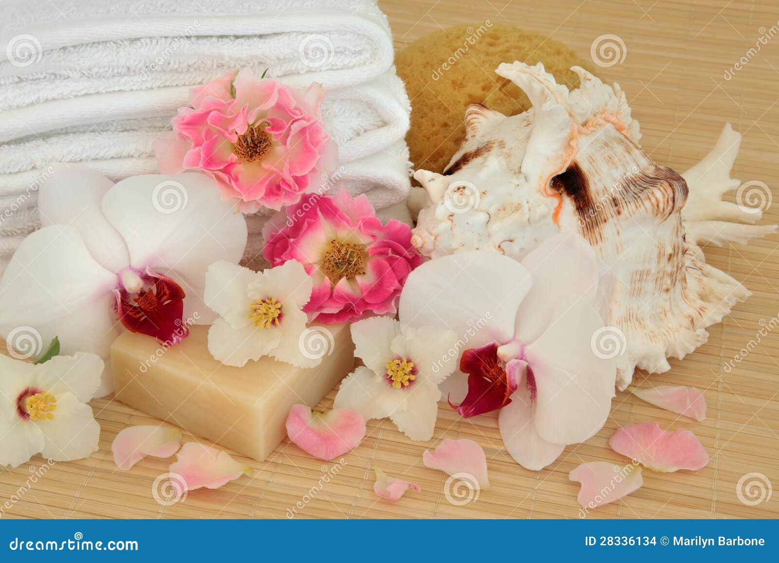 Floral Spa Treatment stock photo. Image of toiletries - 28336134