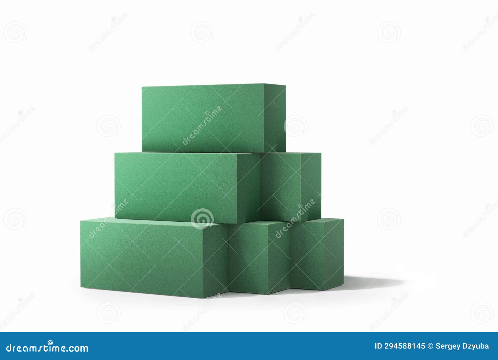 Floral Sponge Foam Bricks Isolated Stock Illustration - Illustration of ...