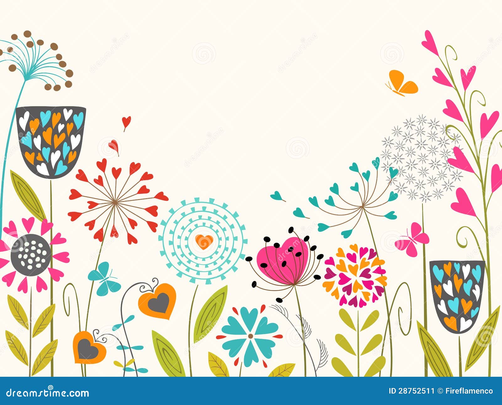 Floral spring design stock vector. Illustration of background - 28752511