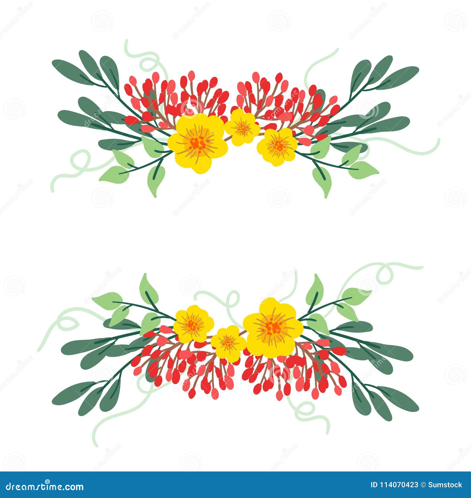 Floral Spring Frame Background Stock Vector - Illustration of leaves ...
