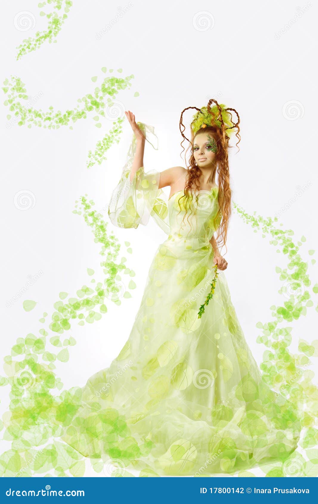 Floral spring woman stock photo. Image of blooming, adult - 17800142
