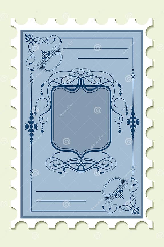 Floral Stamp stock vector. Illustration of boundary, border - 20180228