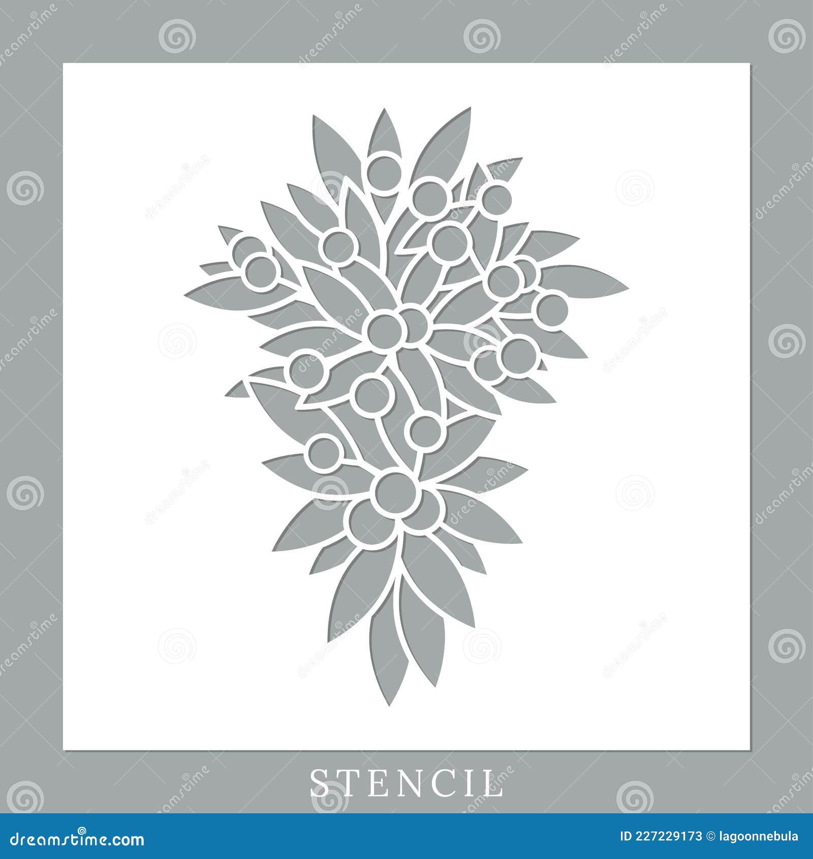 Floral Stencil Suitable for Laser Cutting, Plotter Cutting. Art Nouveau ...