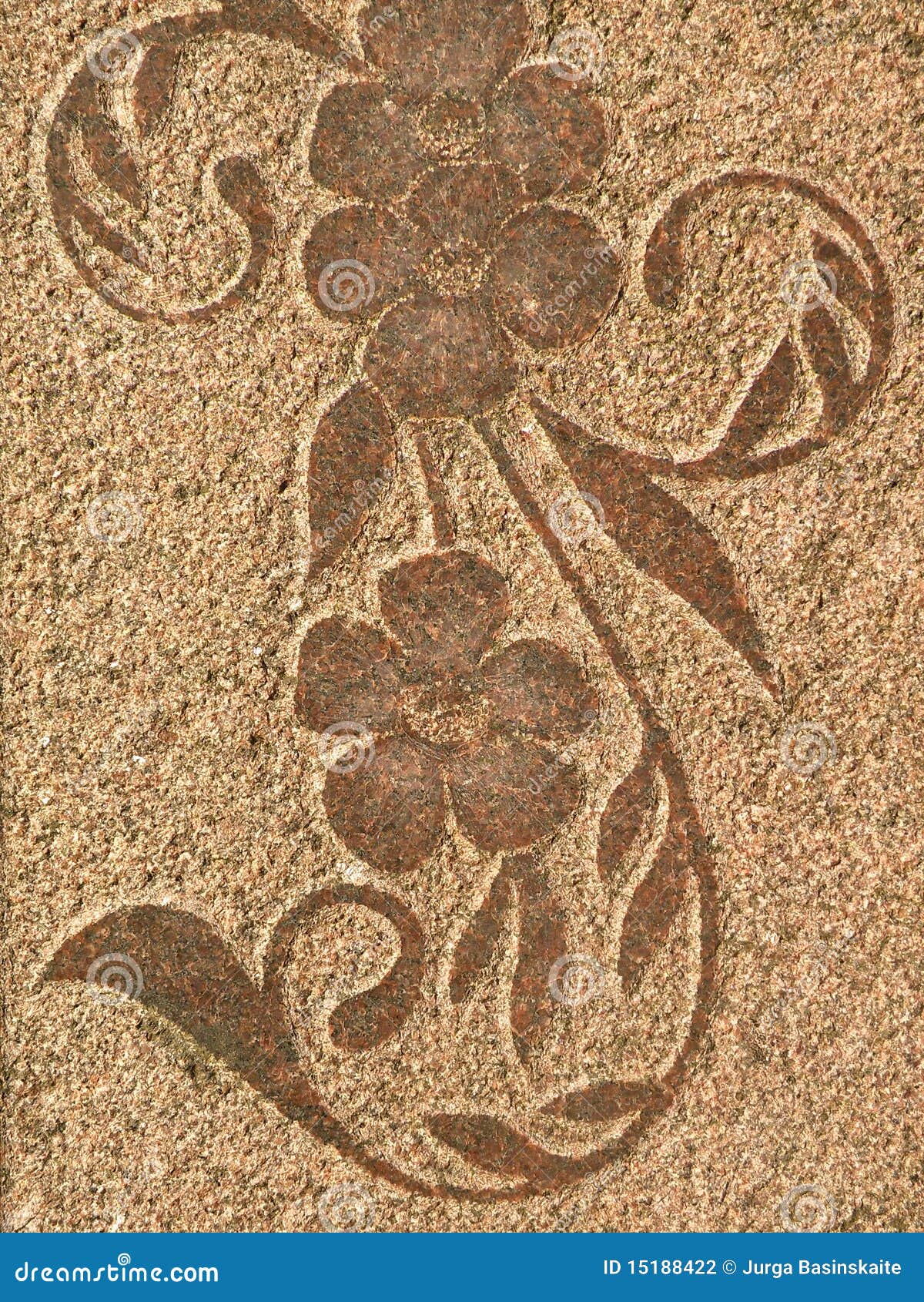 Floral stone surface stock photo. Image of floral, flowers - 15188422