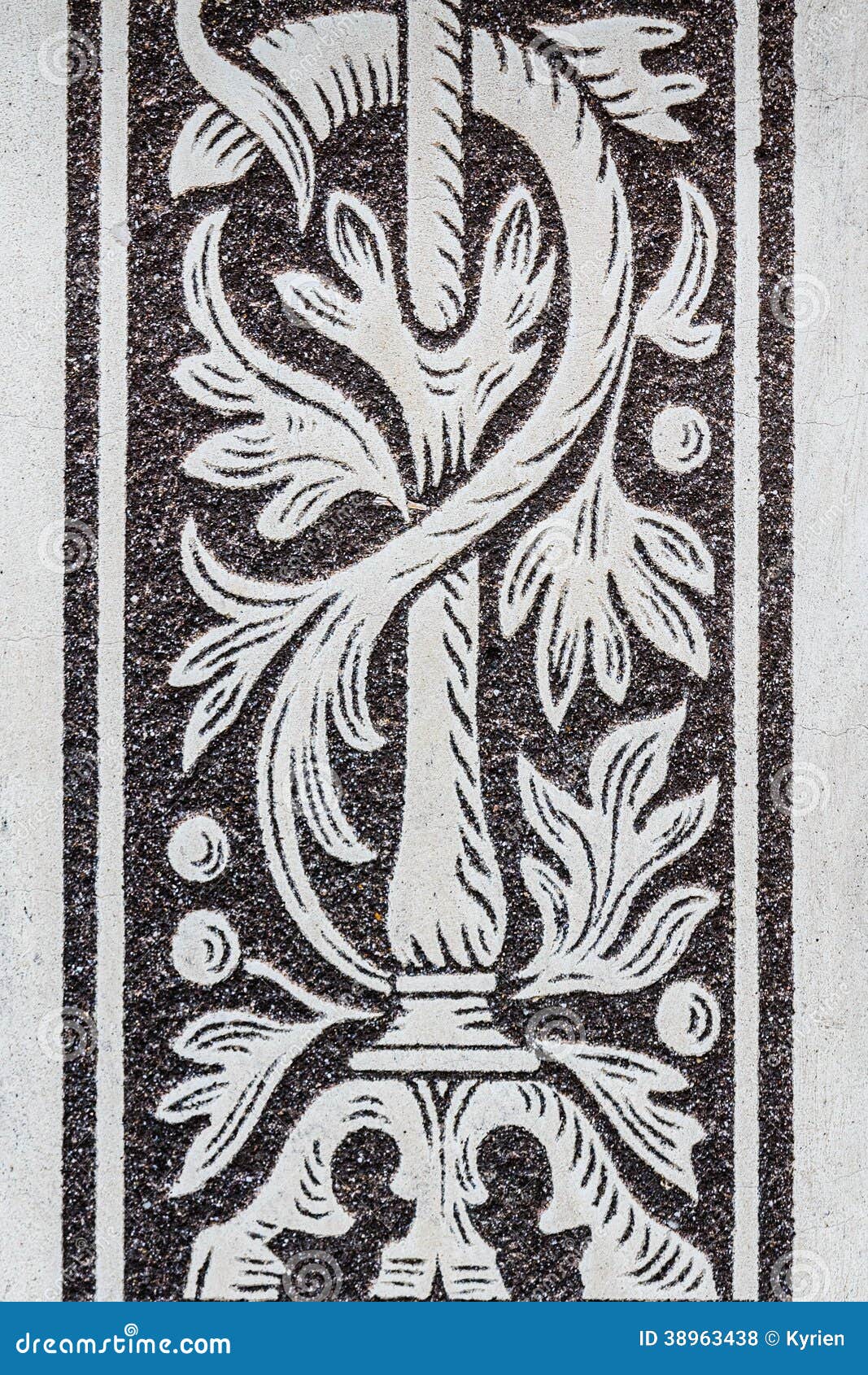 Floral stone wall pattern stock photo. Image of renaissance - 38963438