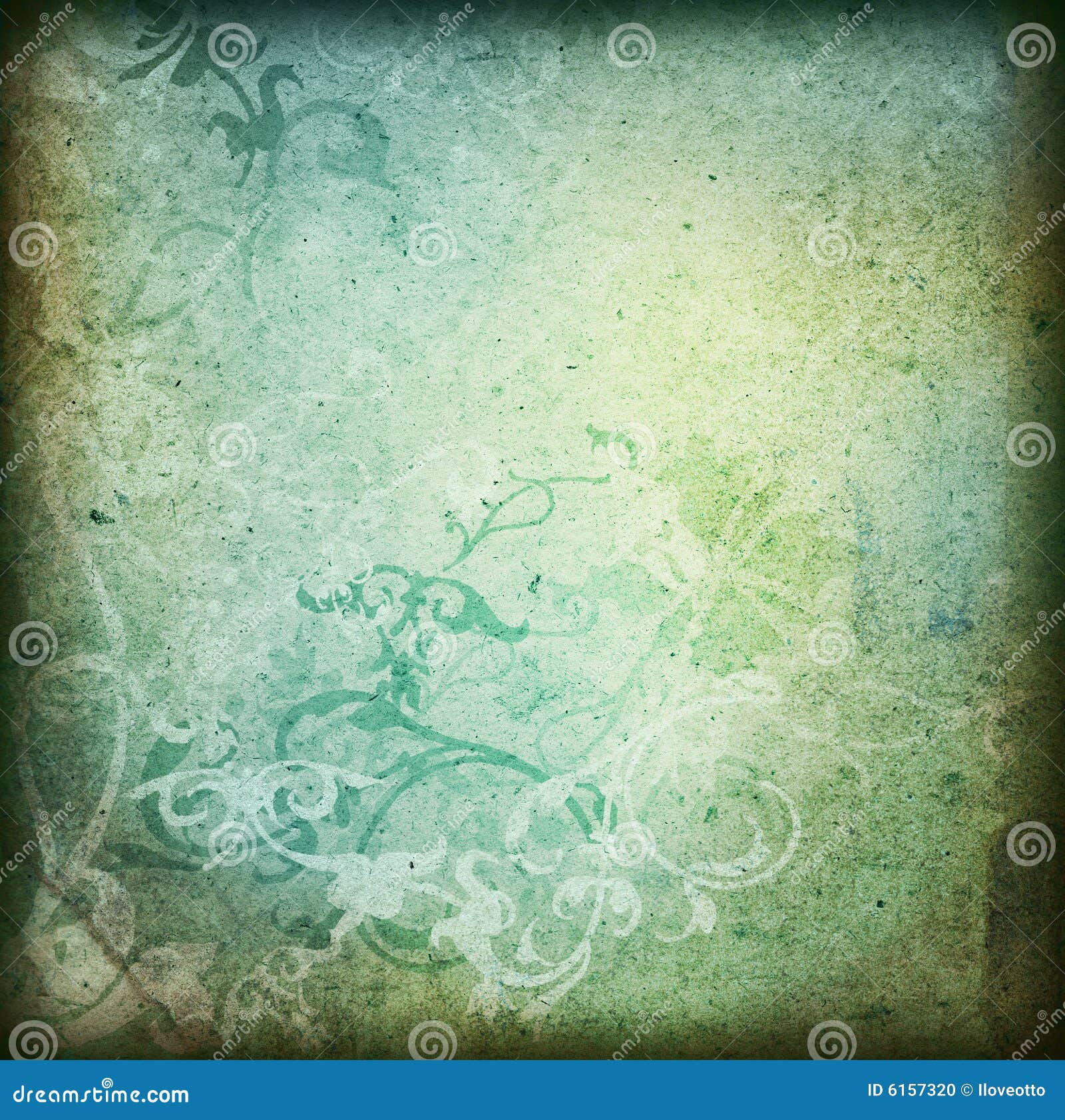 Floral Style Old Paper Textures Background Stock Photo - Image of ...