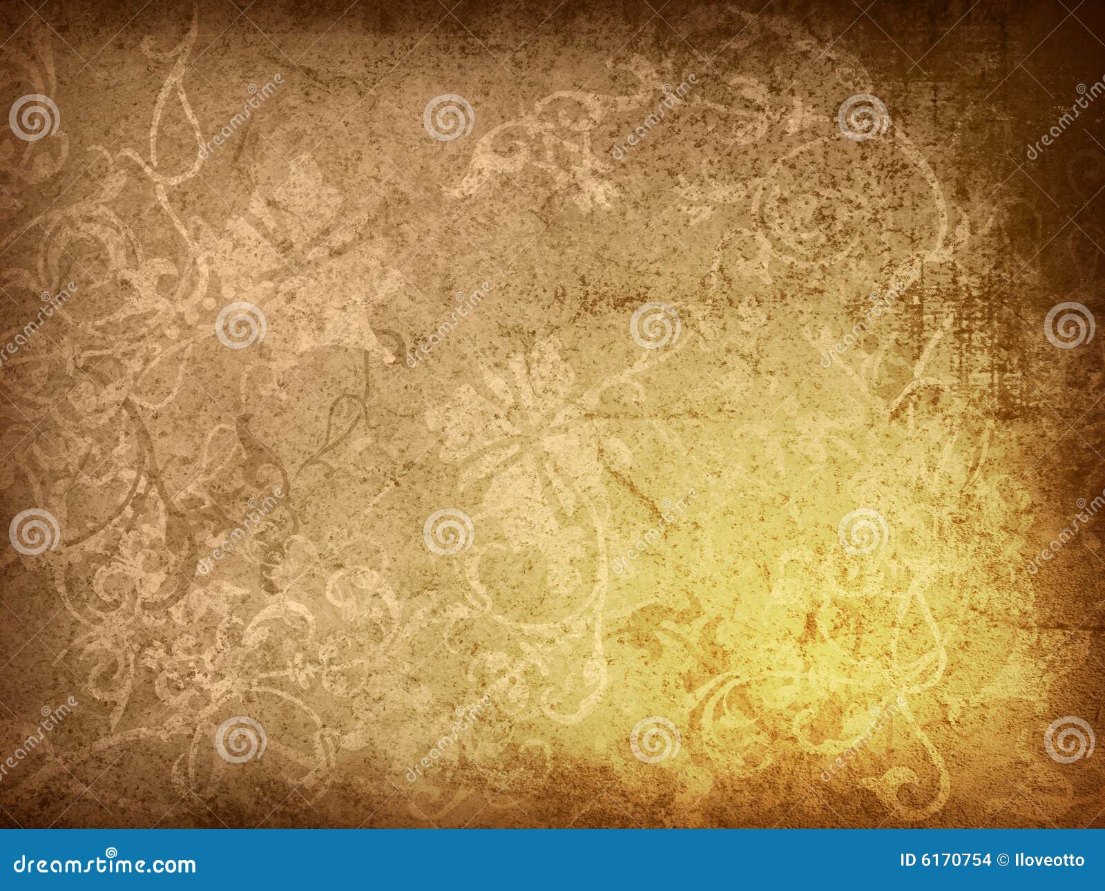 Floral Style Old Paper Textures Background Stock Photo - Image of ...