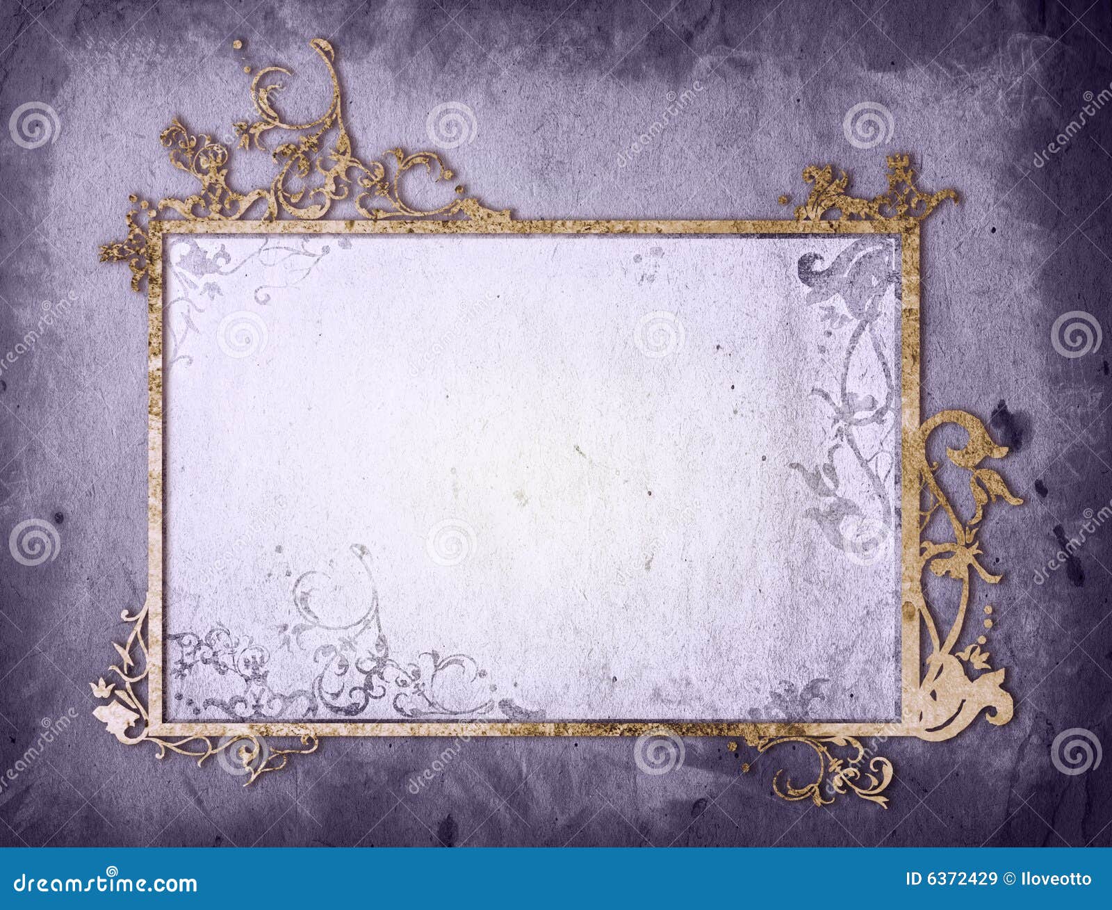Floral Style Old Paper Textures Frame Stock Image - Image of abrasion ...