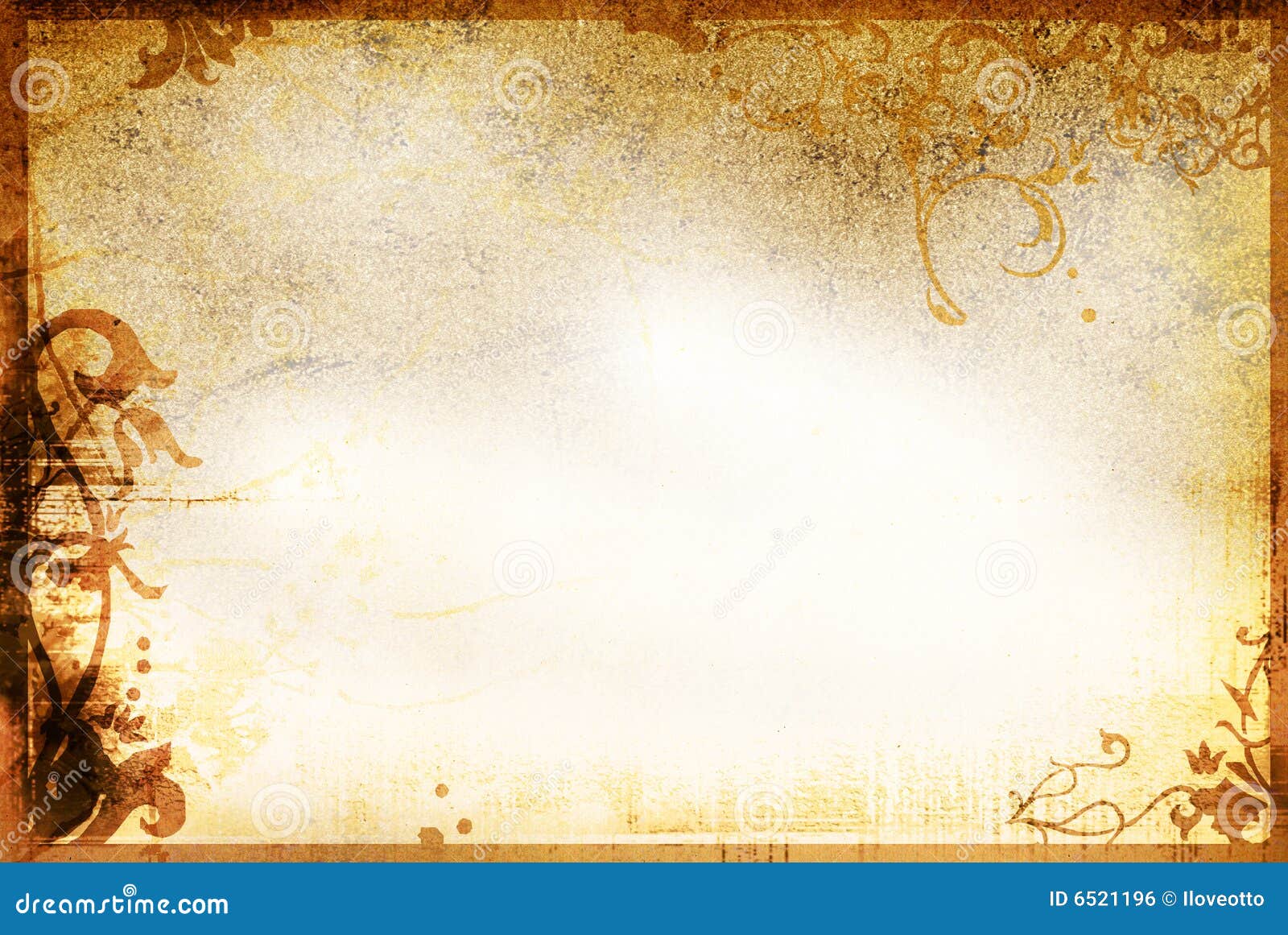 Floral Style Old Paper Textures Frame Stock Photo - Image of fashioned ...