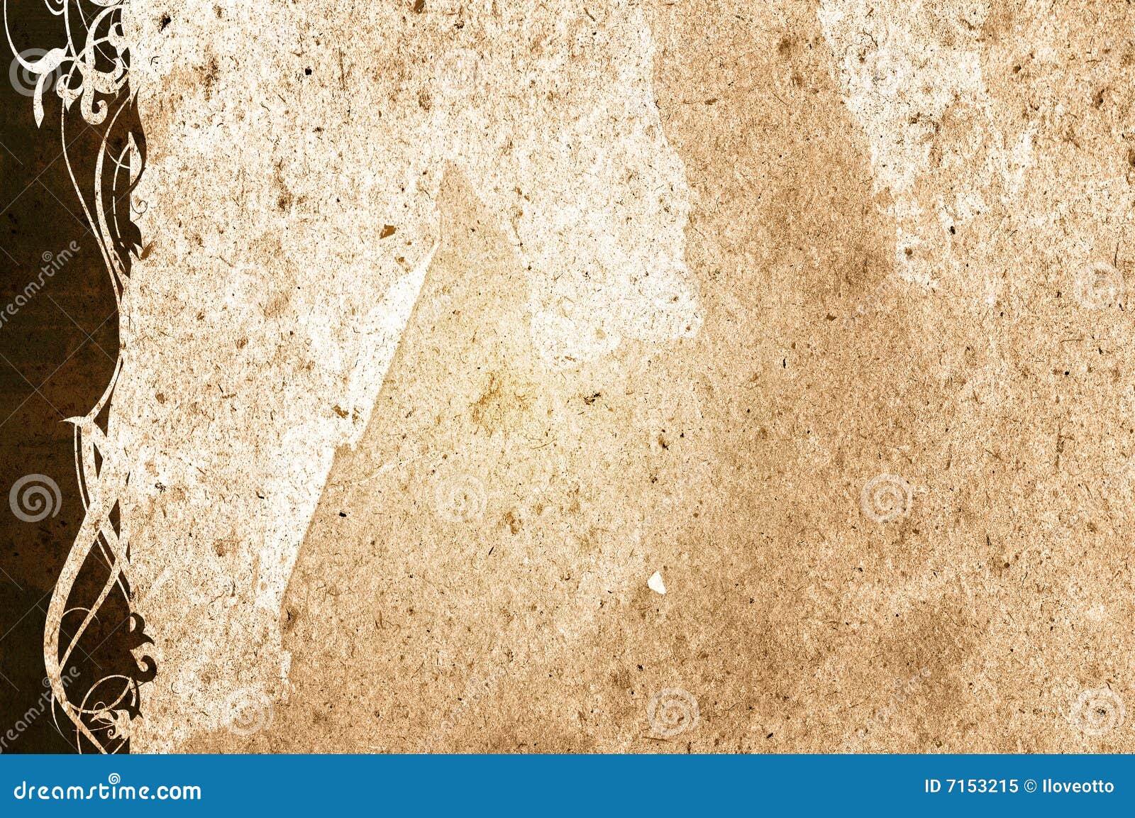 Floral Style Old Paper Textures Frame Stock Illustration - Illustration ...