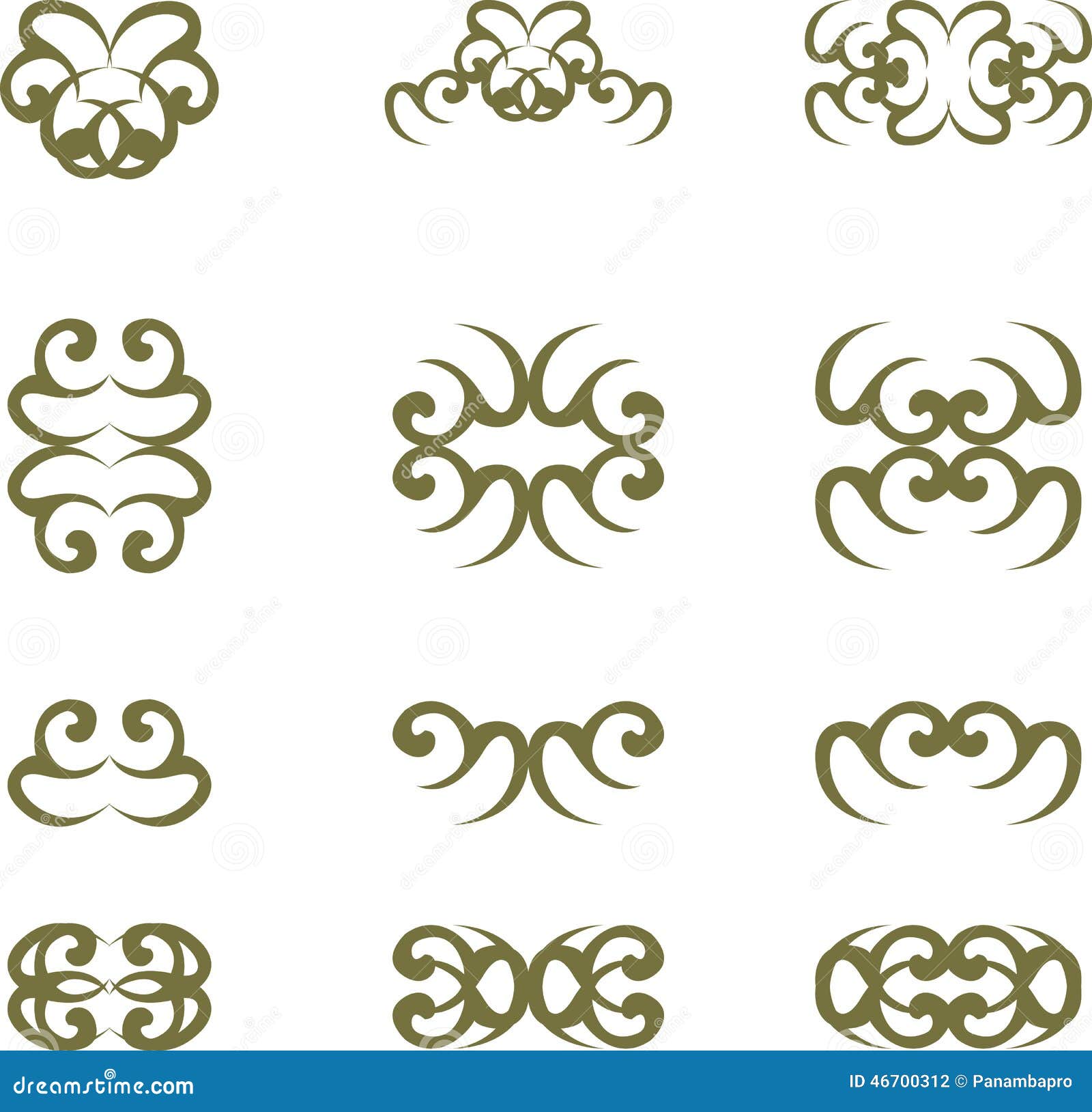 Floral symbol stock vector. Illustration of silhouette - 46700312