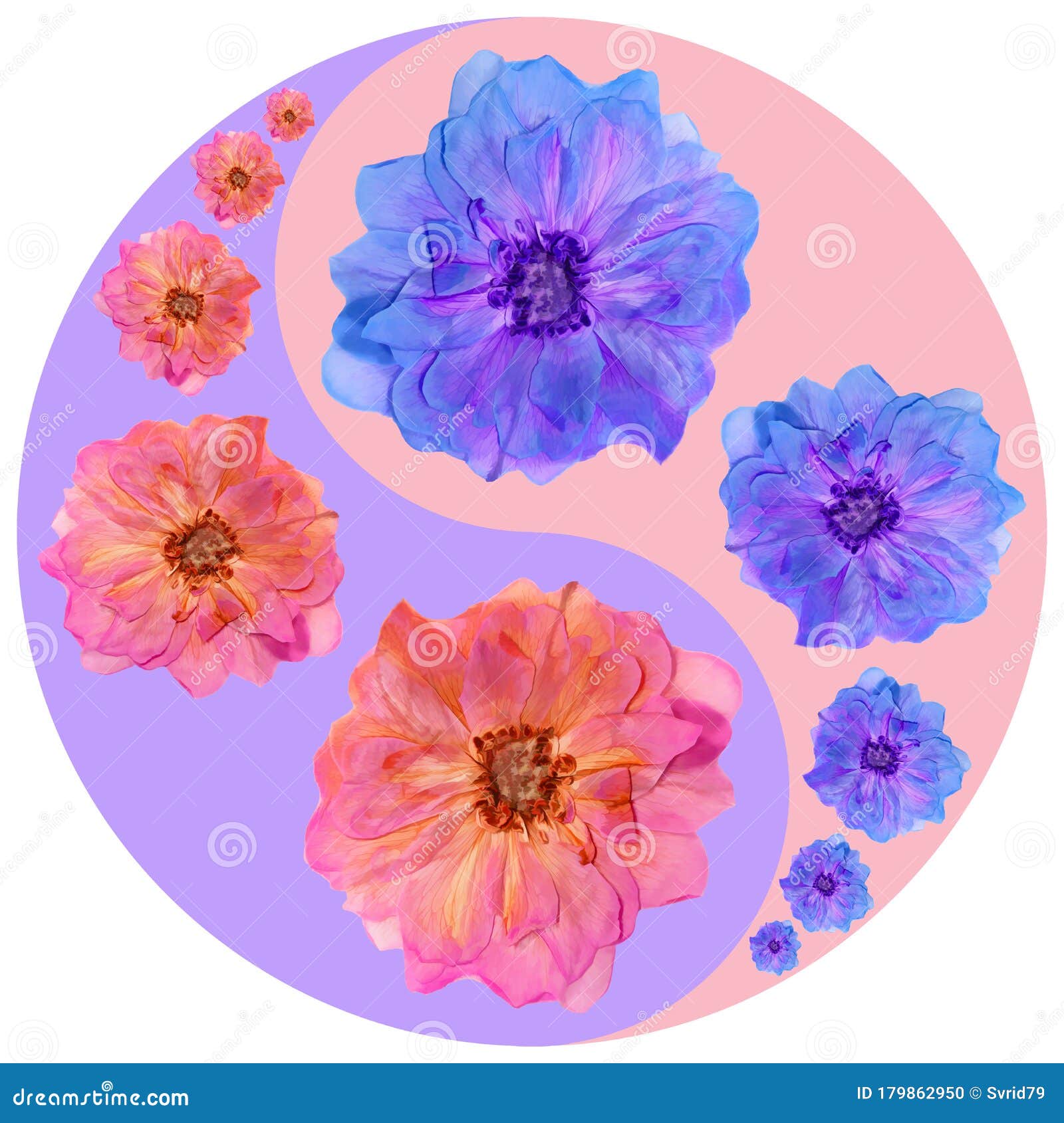 Floral Symbol Yin-Yang. Briar. Geometric Pattern of Yin-Yang Symbol ... Floral Symbol Yin-Yang. Briar. Geometric Pattern of Yin-Yang Symbol ...