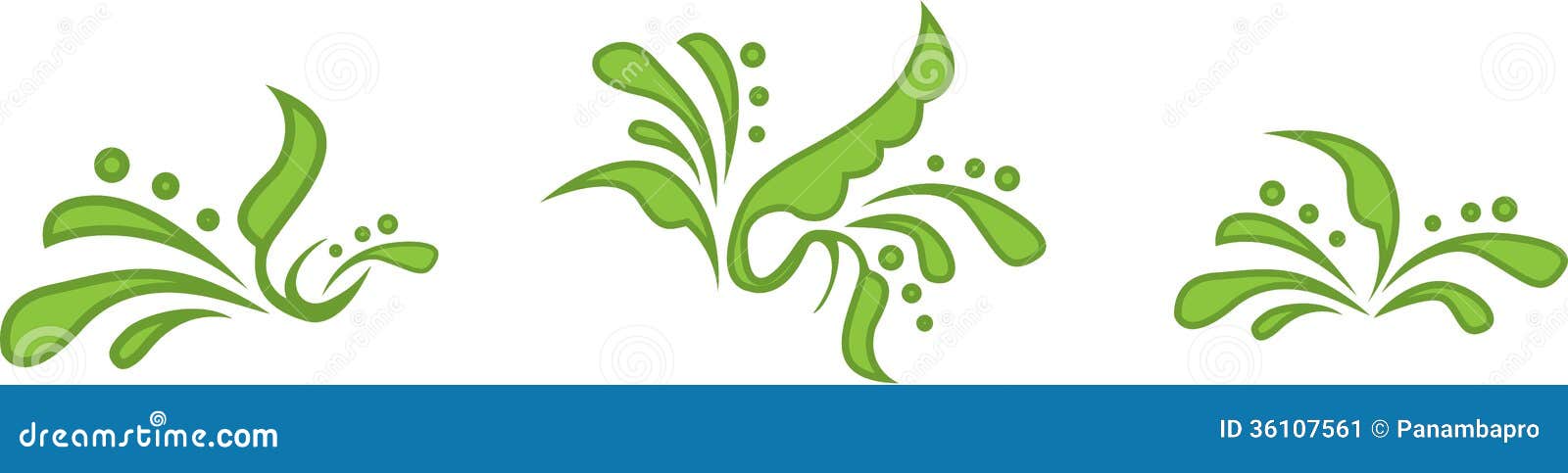 Floral symbols stock vector. Illustration of graphic - 36107561