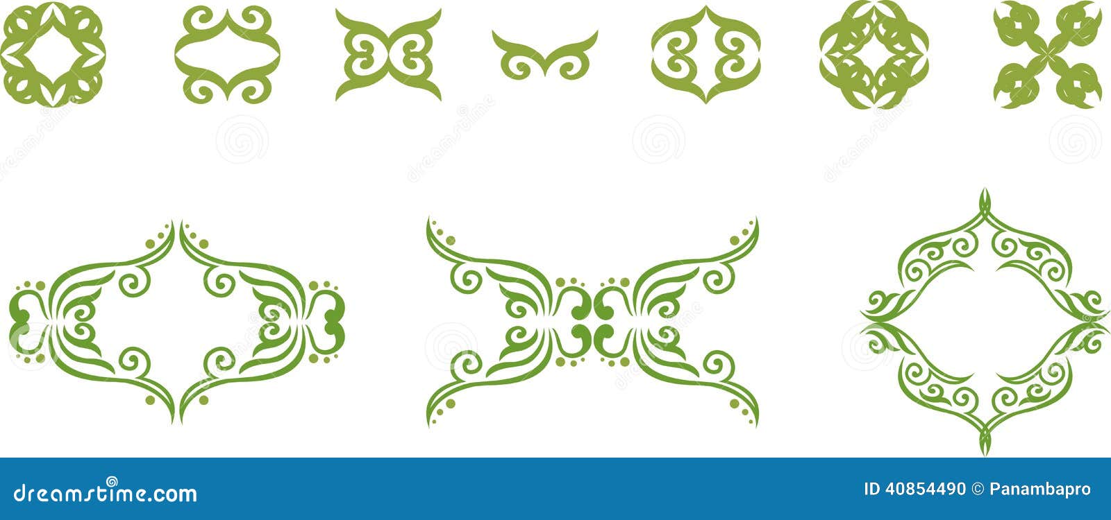 Floral symbols stock illustration. Illustration of background - 40854490
