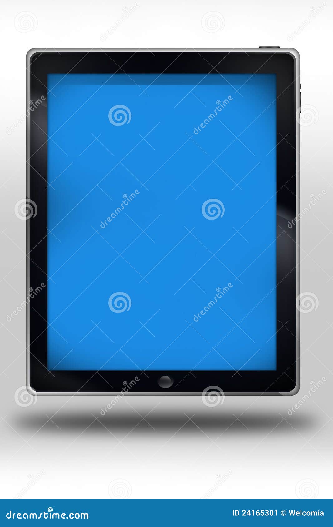 Floral Tablet stock illustration. Illustration of broadband - 24165301