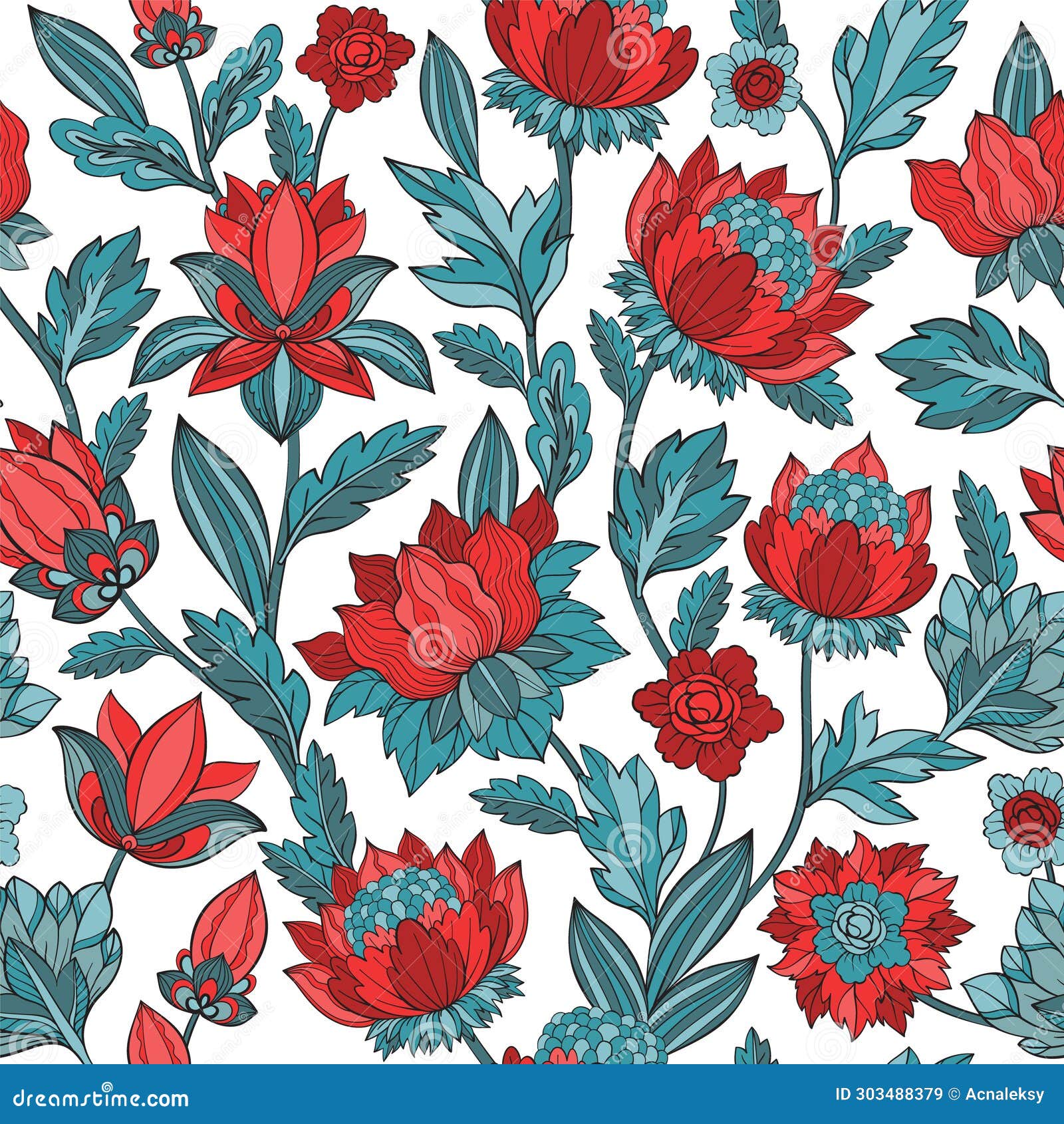 Floral Texture Pattern with Decorative Flowers Stock Image - Image of ...