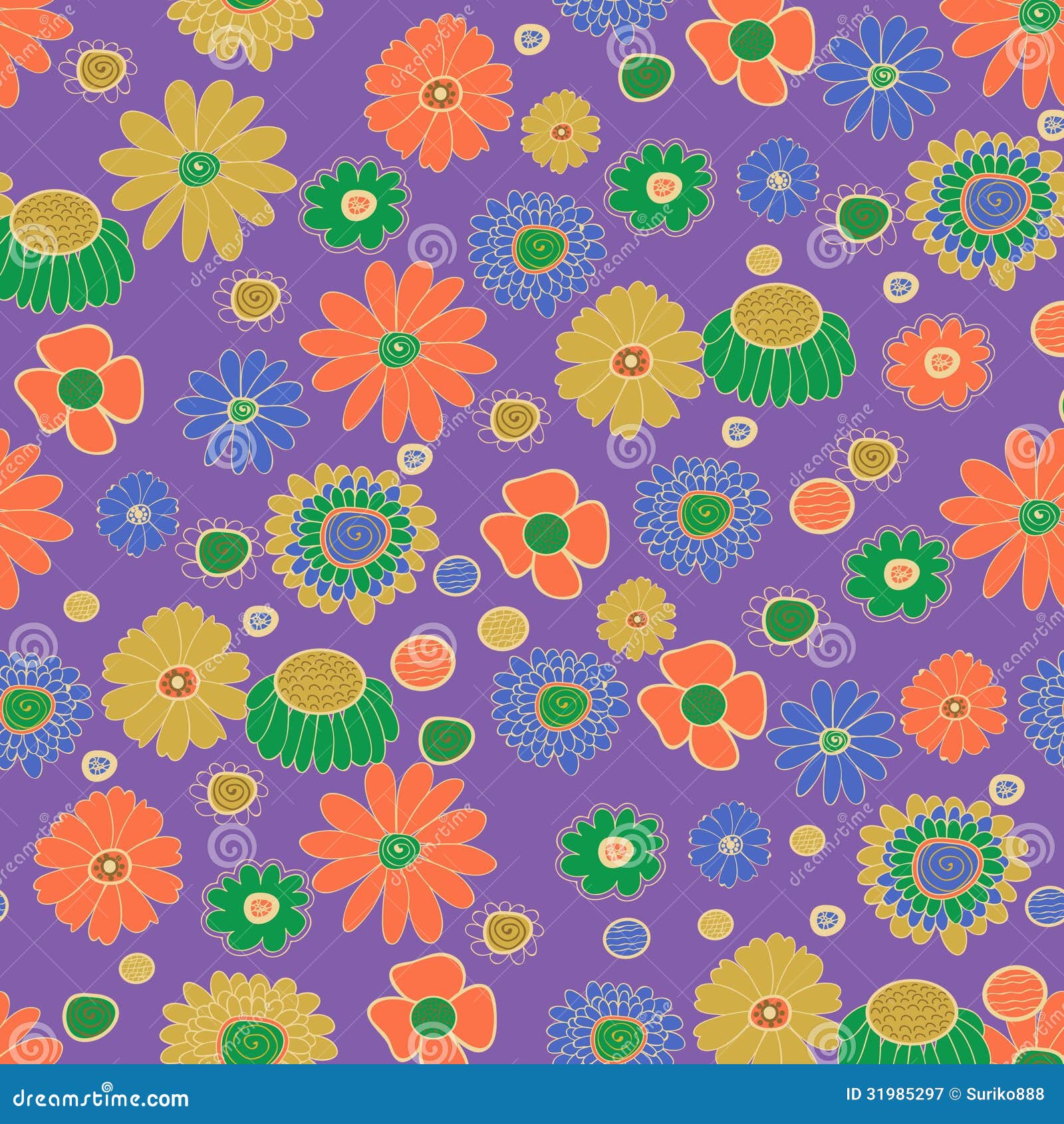 Floral texture stock vector. Illustration of plant, colorful - 31985297