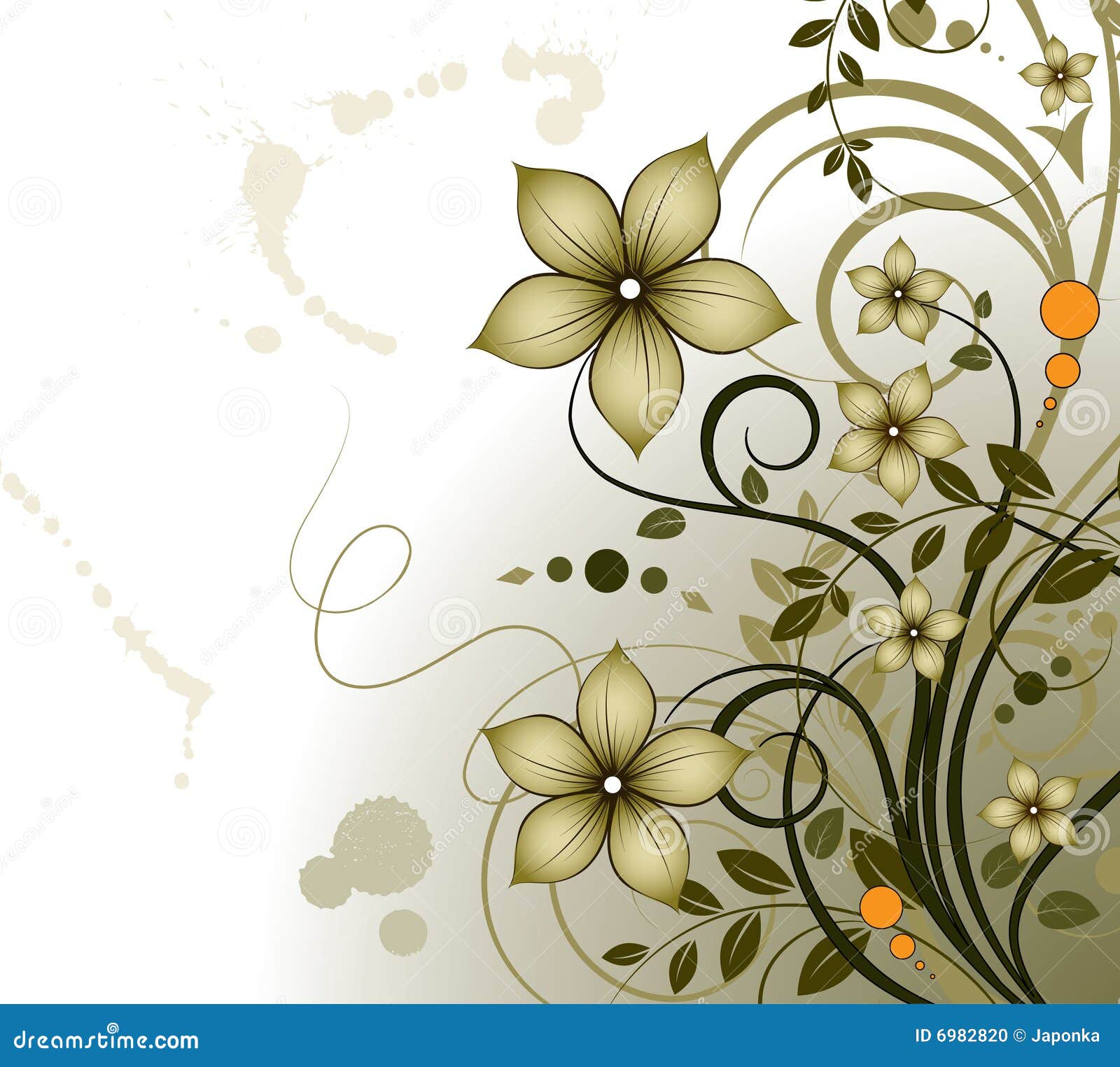 Floral theme stock vector. Illustration of paint, pattern - 6982820
