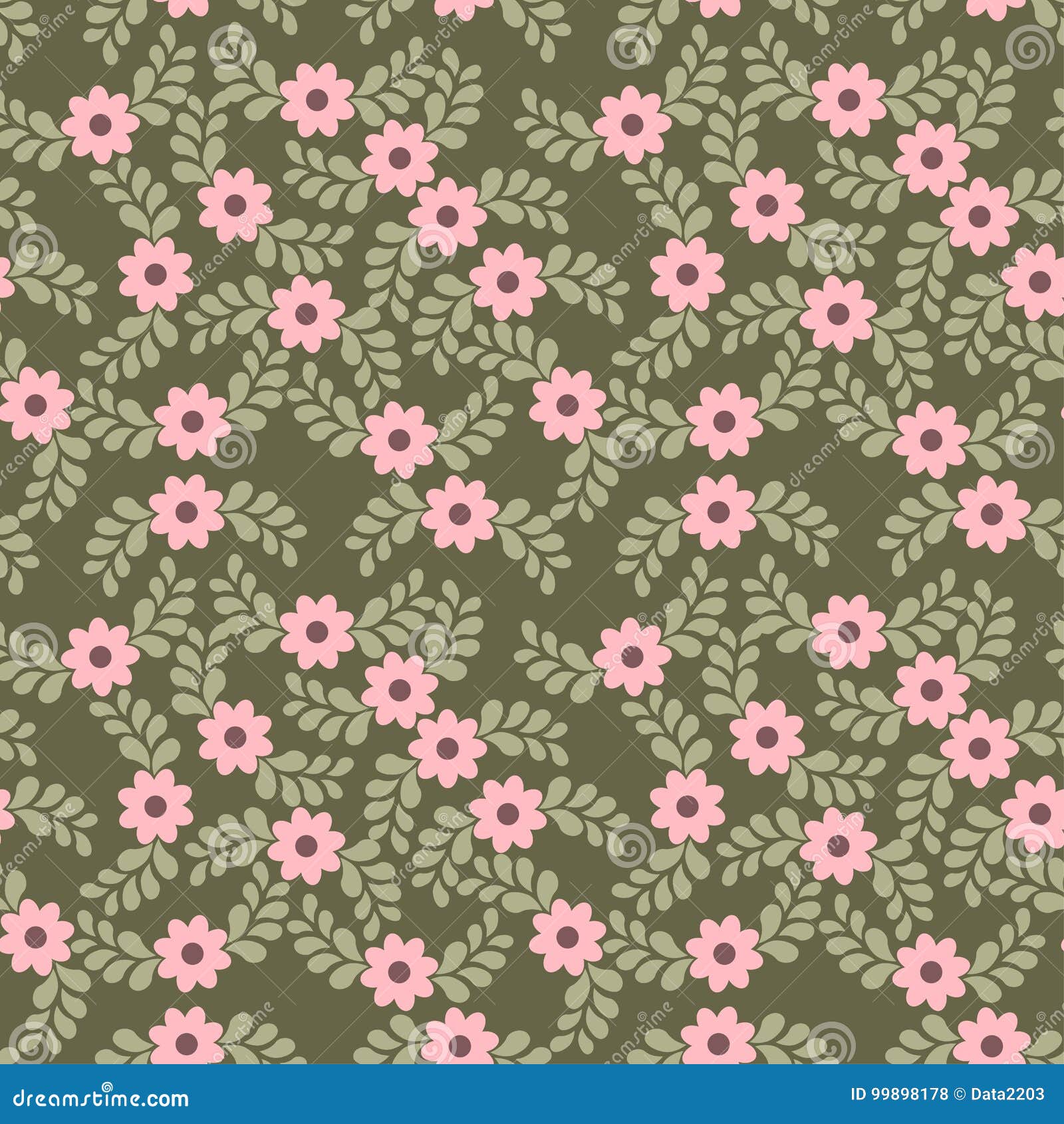 Floral theme stock vector. Illustration of pink, design - 99898178