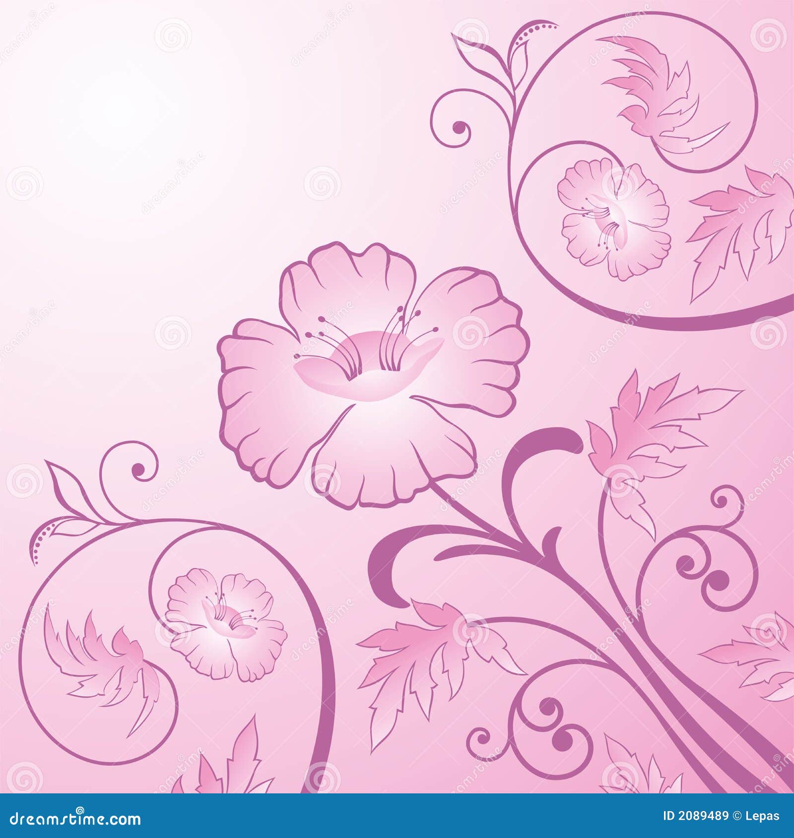 Floral vector background stock vector. Illustration of design - 2089489