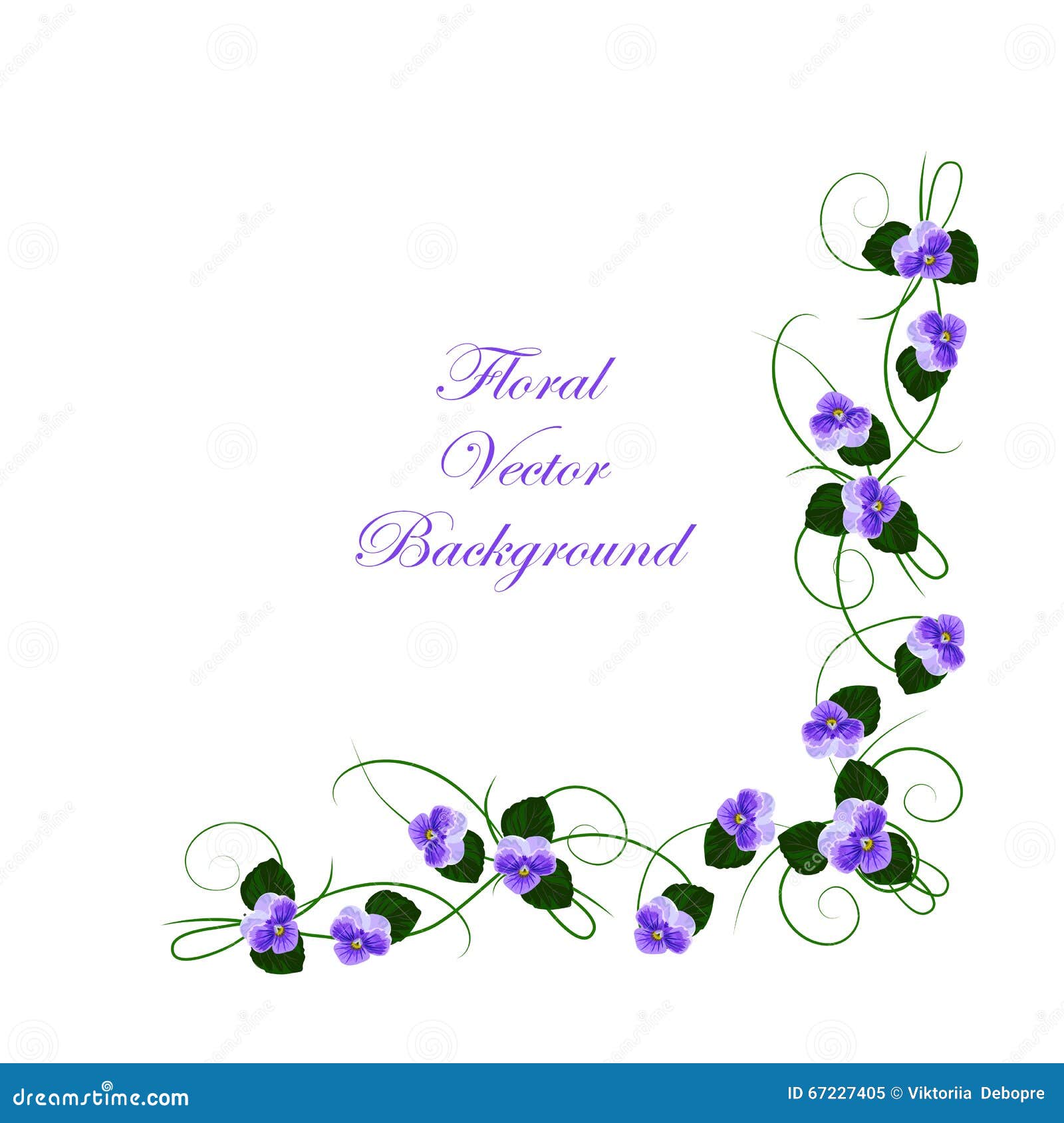 Floral vector background stock vector. Illustration of abstract - 67227405