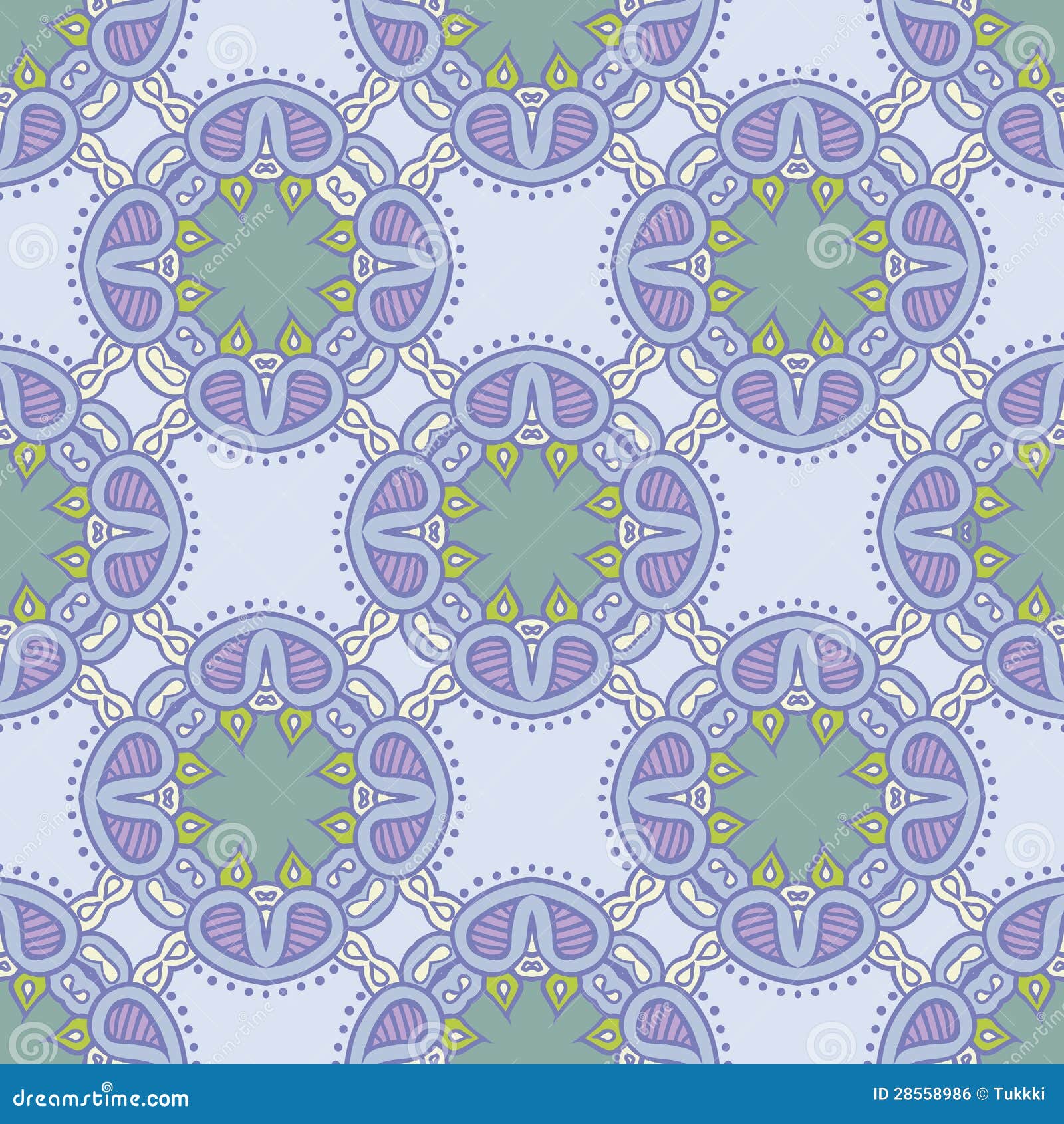 Floral Vector Seamless Pattern in Soft Colors Stock Vector ...