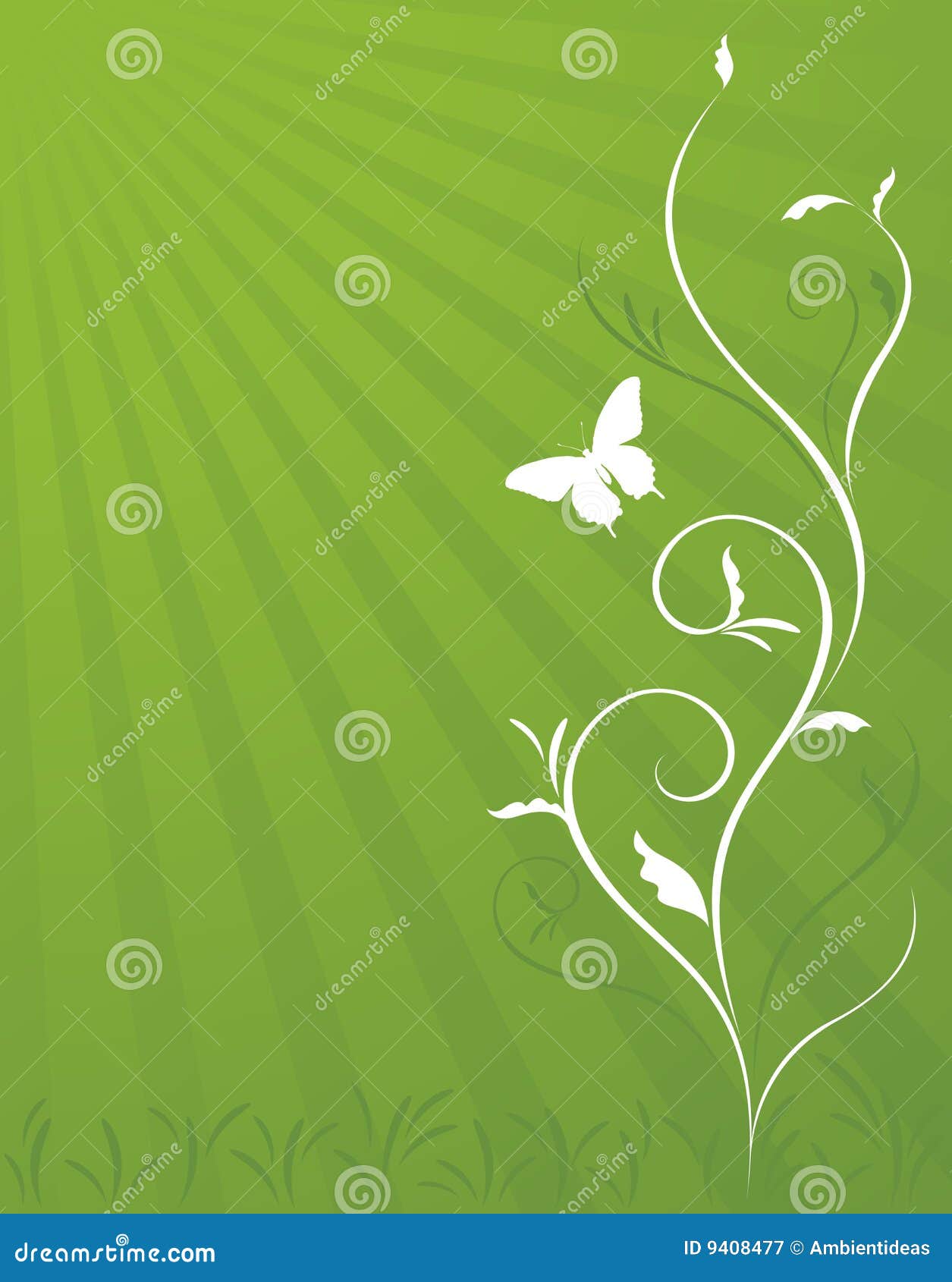 Floral and Vine Layout Template Stock Vector - Illustration of ...