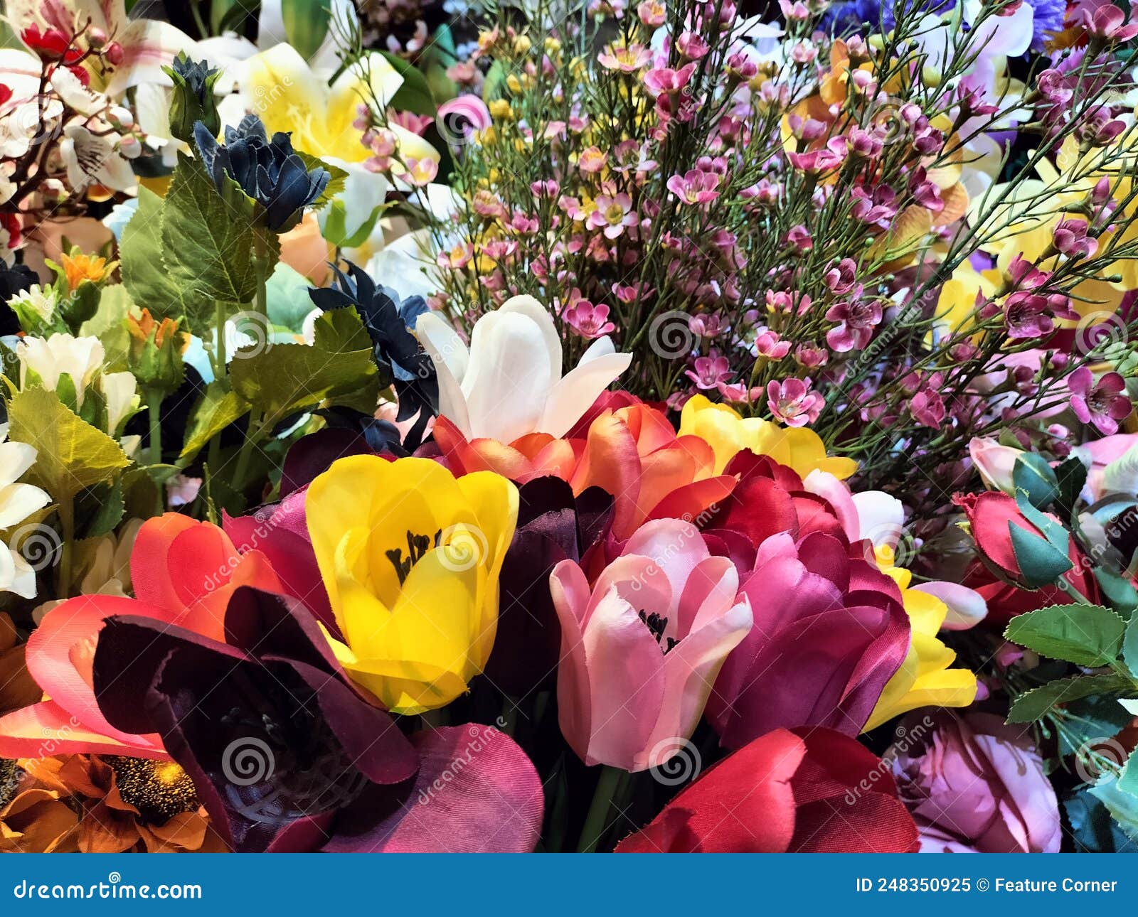 Floral Visual of Artificial Flower, Beautiful Roses Background Stock ...