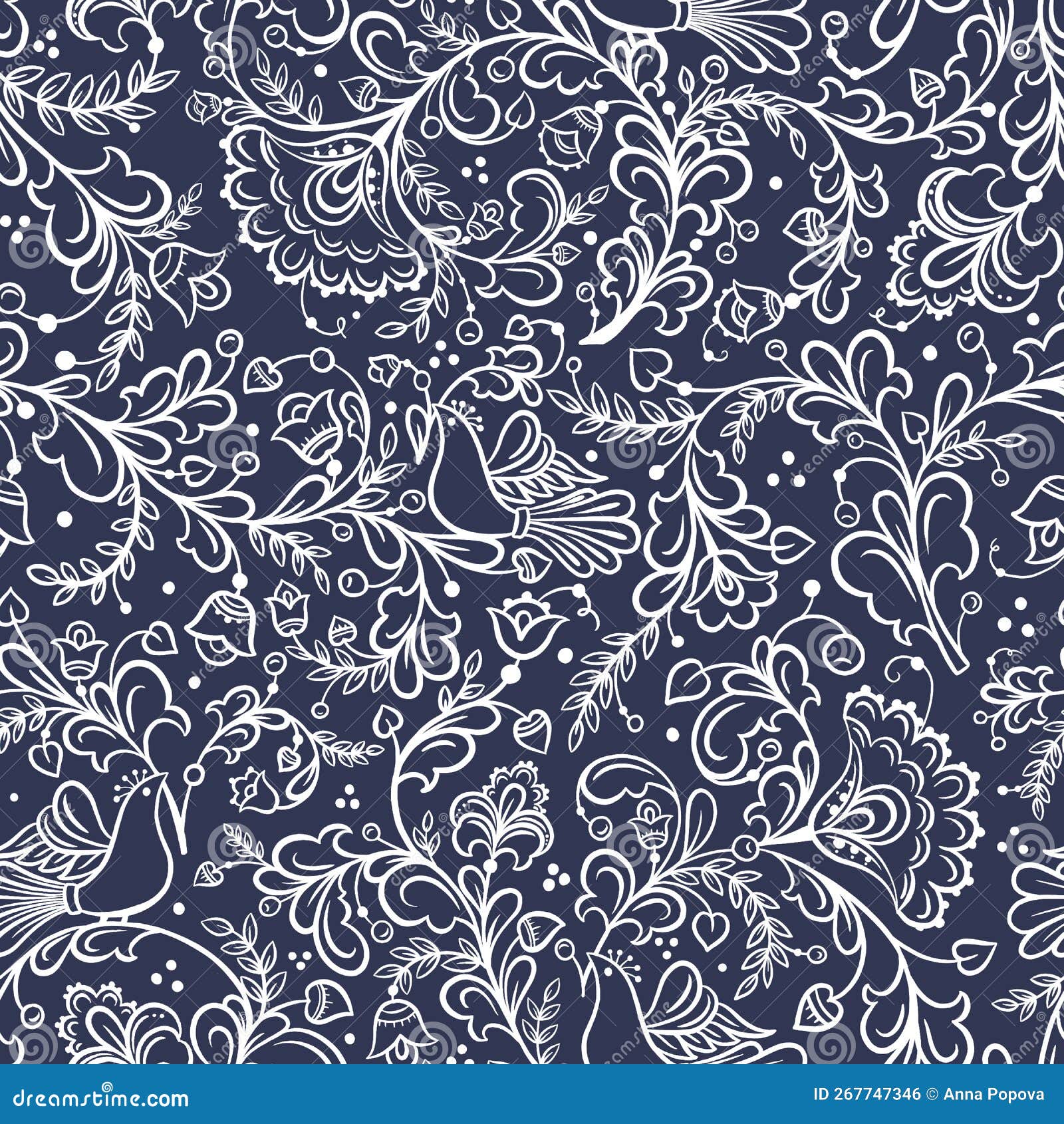 Floral white patterns stock illustration. Illustration of design ...