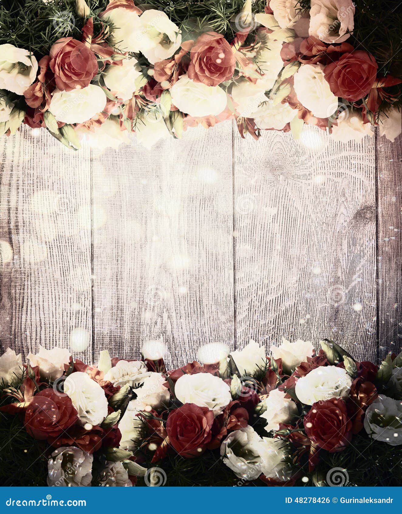 Floral wooden background stock photo. Image of design - 48278426