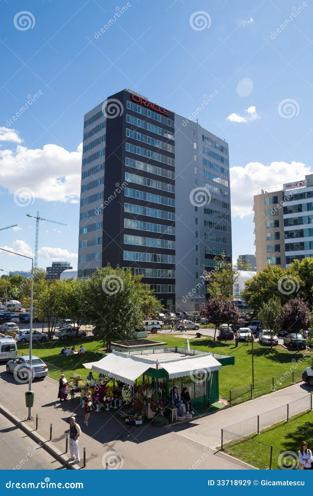Floreasca Business Park editorial stock image. Image of commercial ...