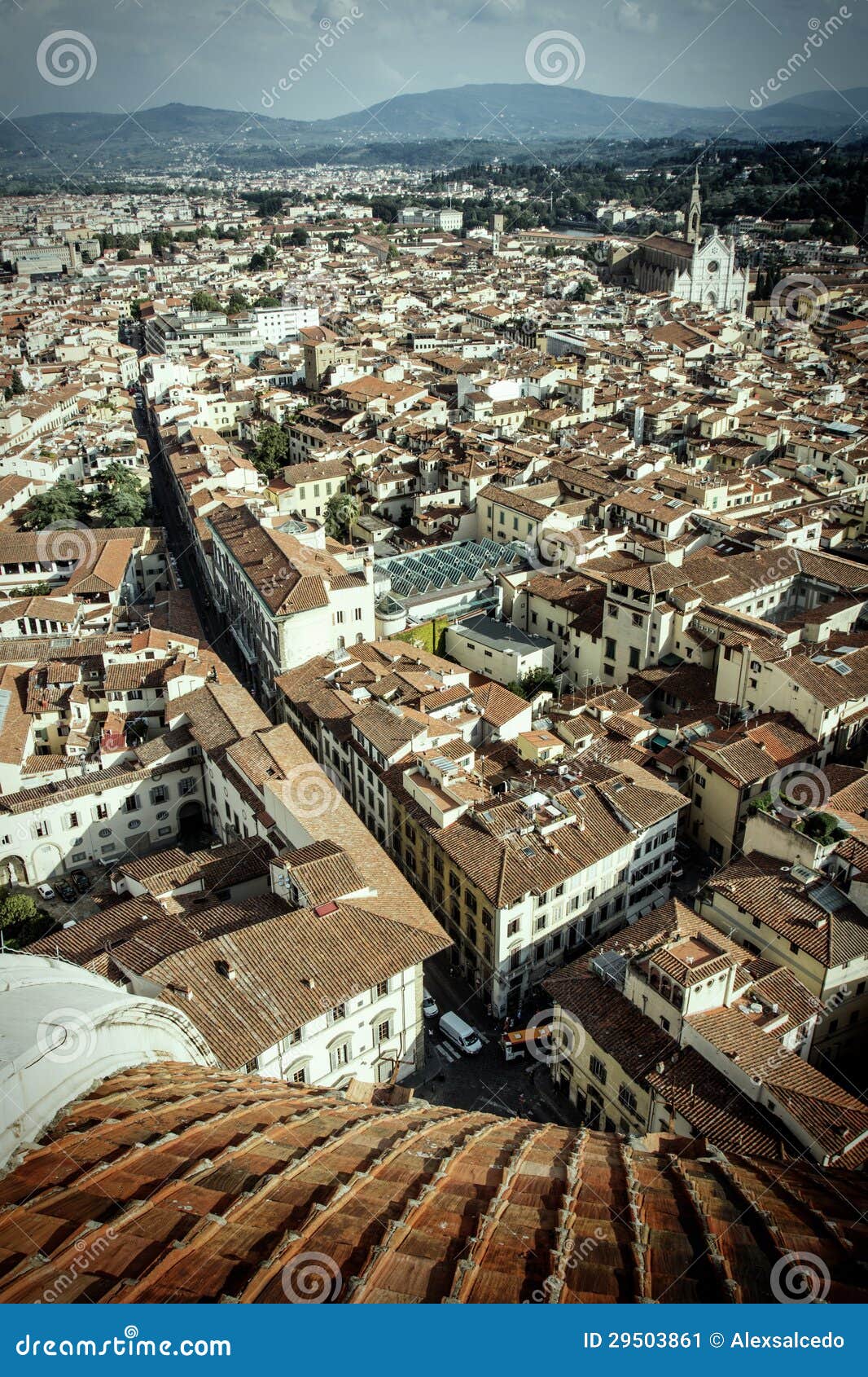 Florence aerial view stock image. Image of cityscape - 29503861