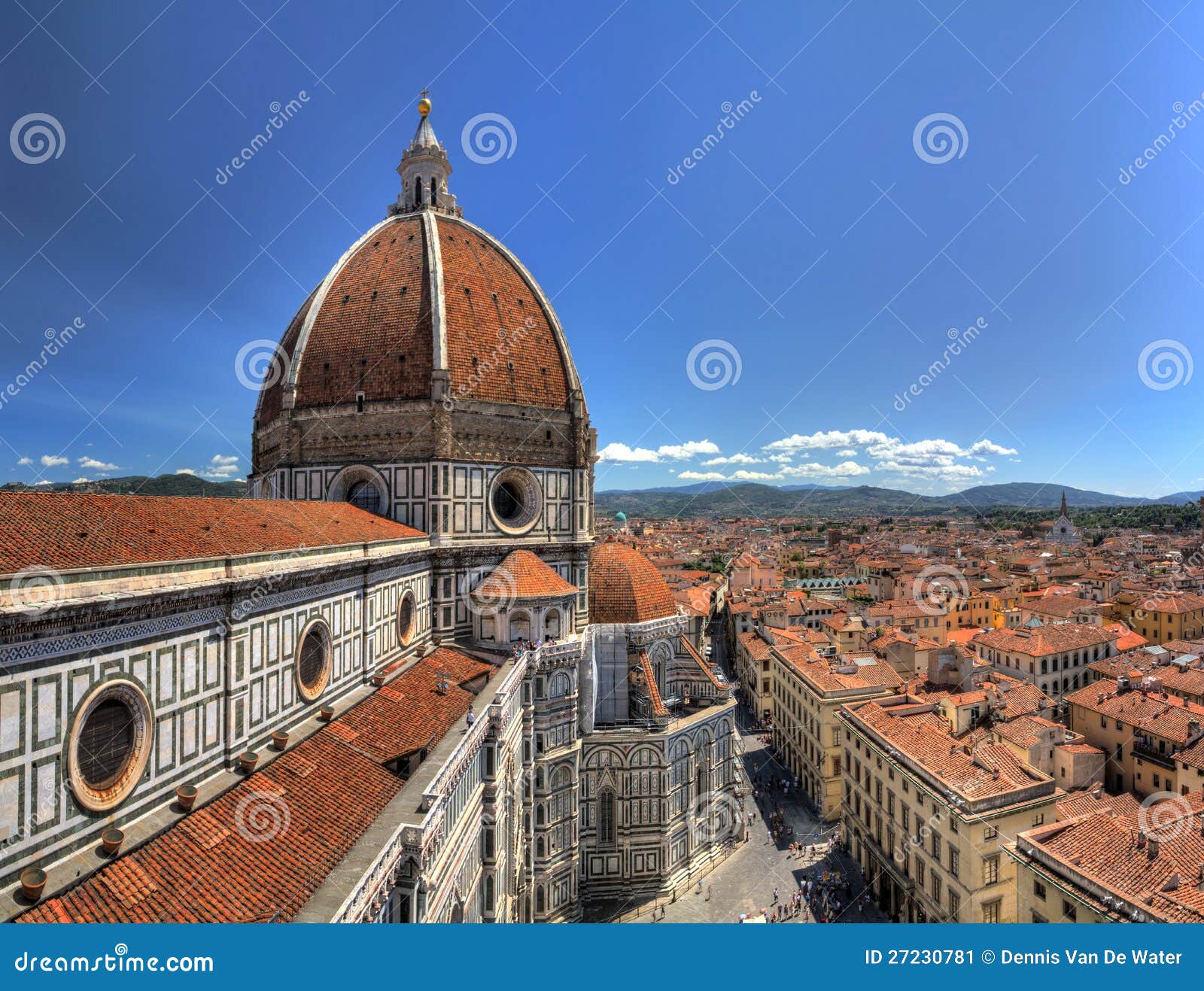 Florence Cathedral Dome Side Stock Image - Image of duomo, landscape ...