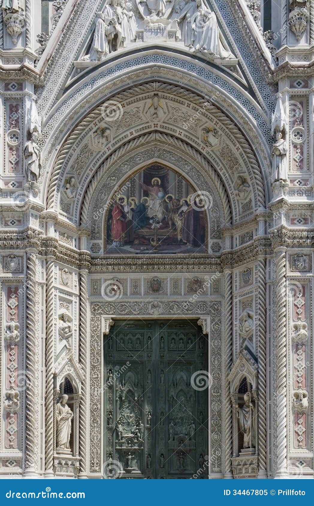 Florence Cathedral stock image. Image of mary, entrance - 34467805