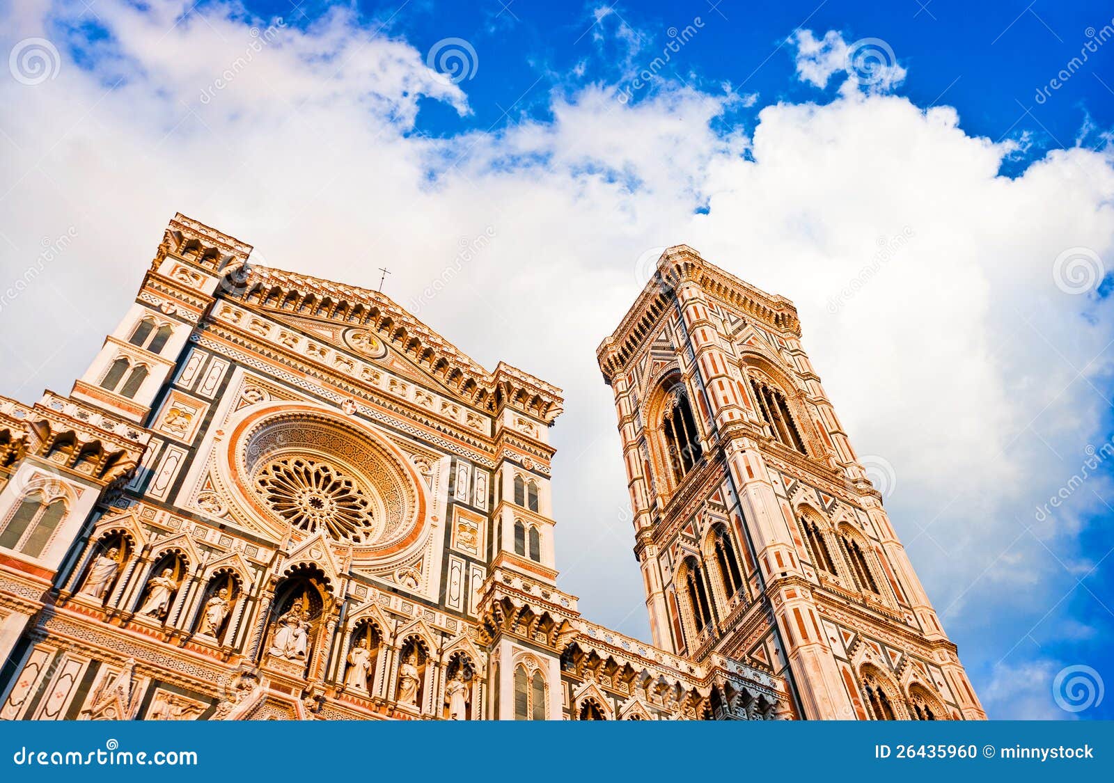 Florence Cathedral at Sunset in Florence, Italy Stock Photo - Image of ...