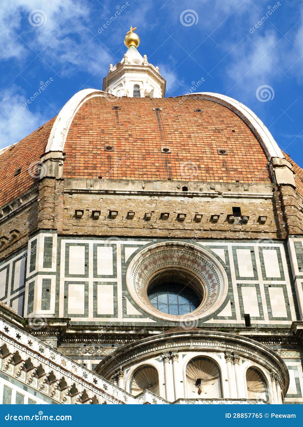 Close Up of Florence Cathedral Dome Tuscany Italy Stock Image - Image ...