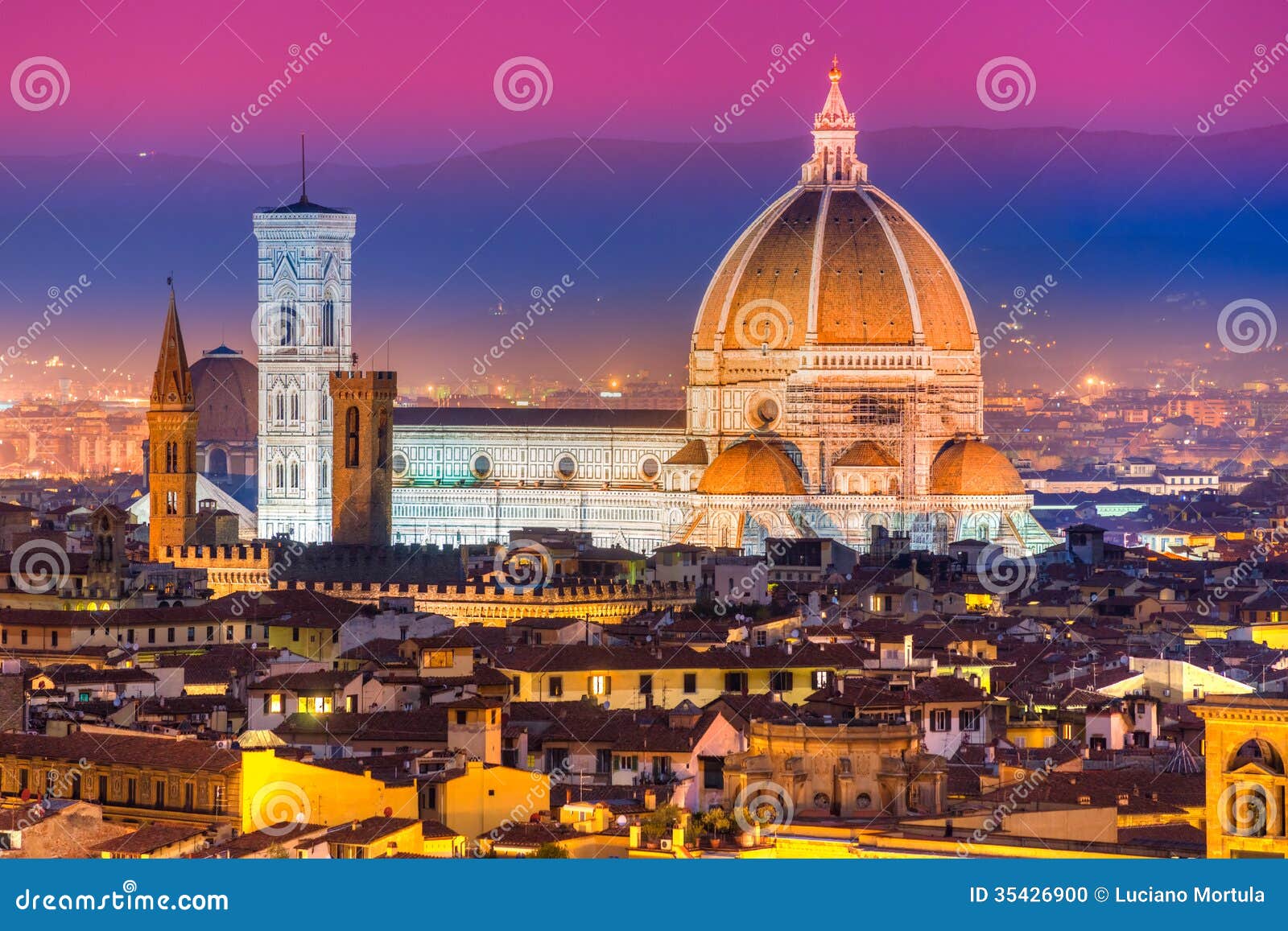 Florence Duomo, Tuscany. stock photo. Image of basilica - 35426900
