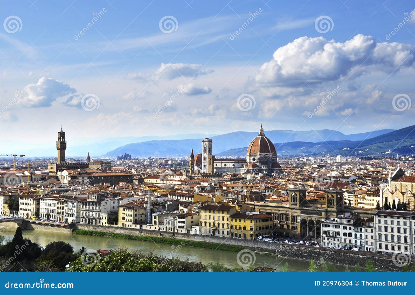 Florence, Italy stock photo. Image of mountain, italy - 20976304