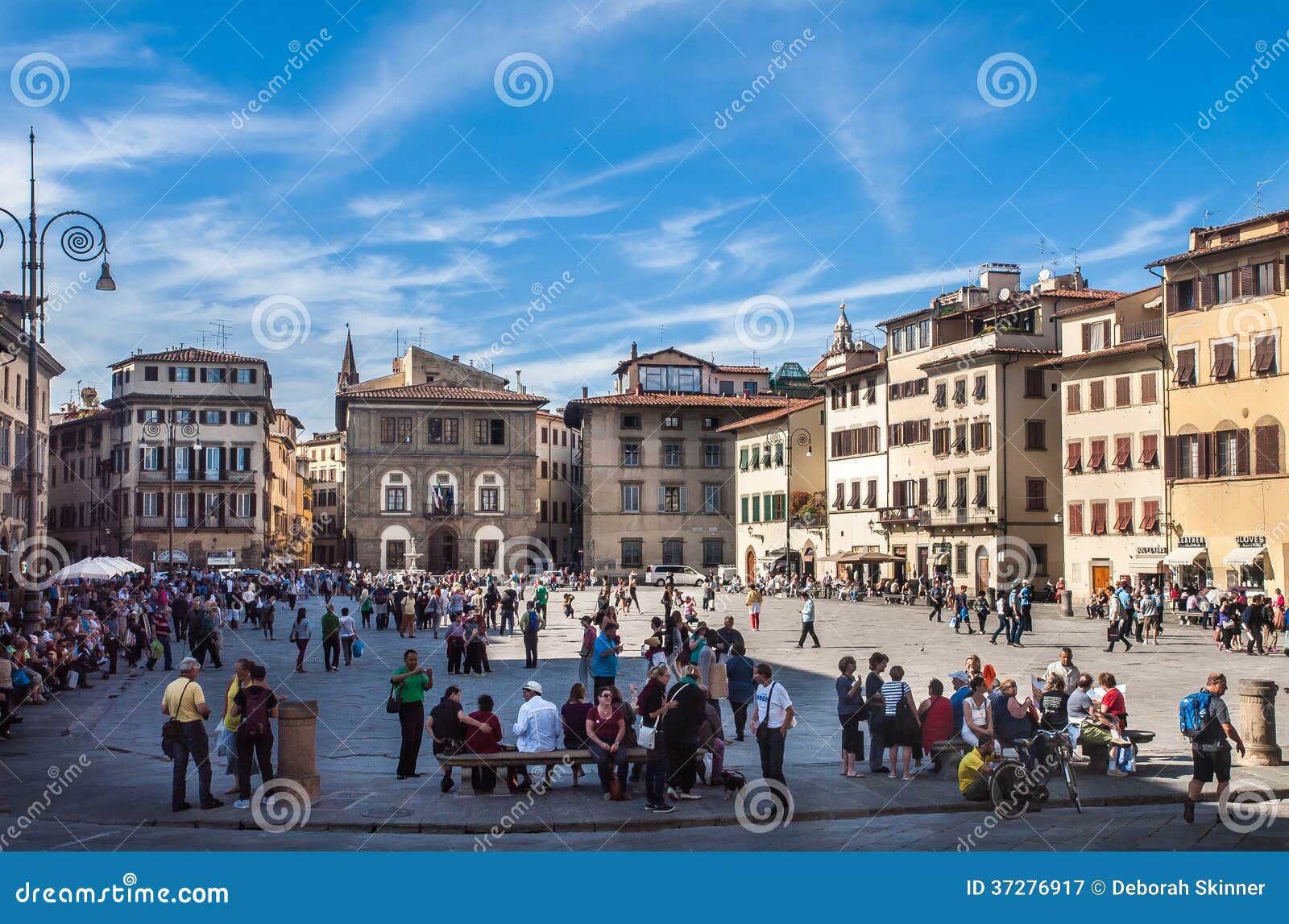 Florence Italy - Central Square Editorial Photography - Image of travel ...