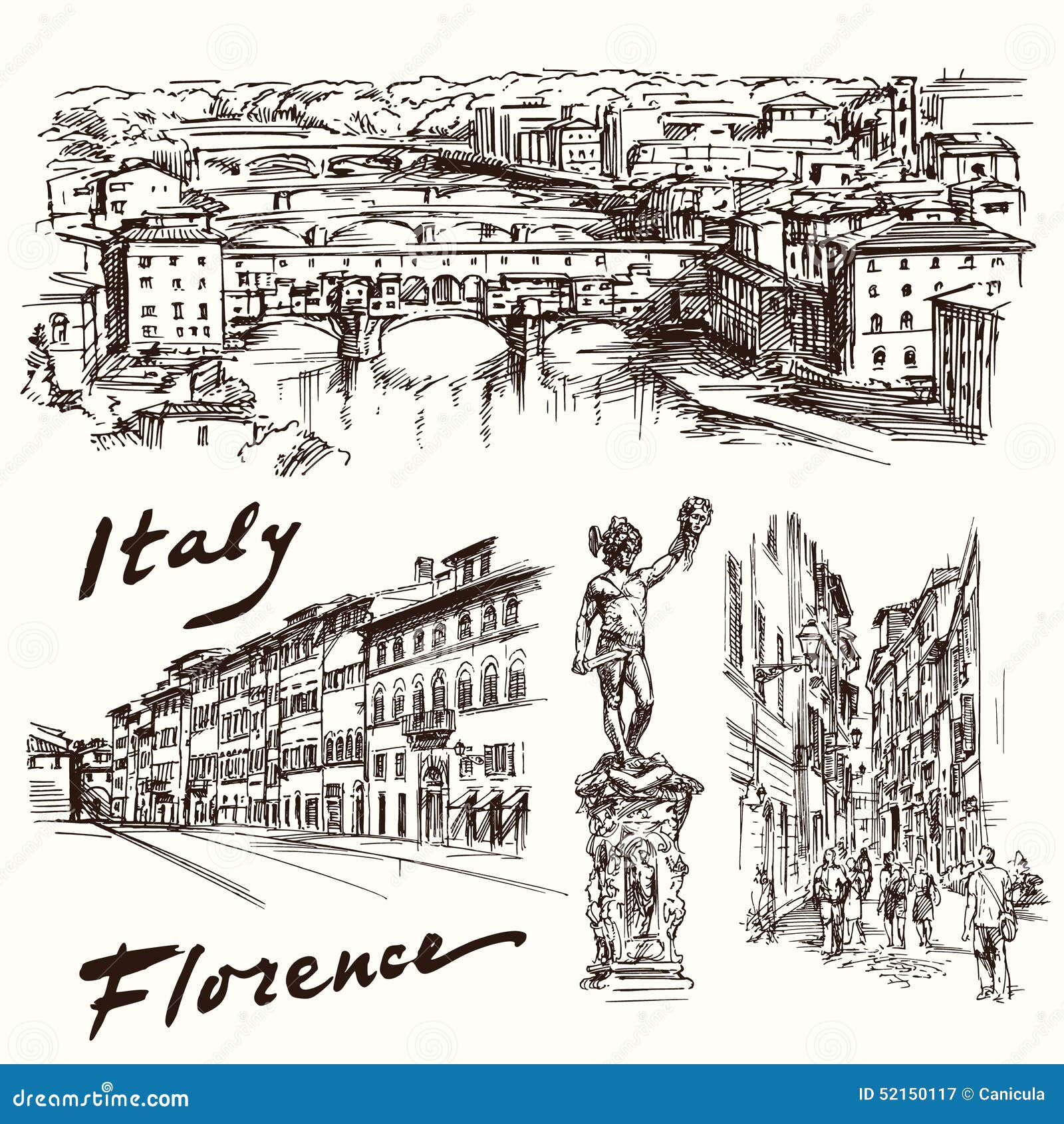 Florence, Italy editorial photography. Illustration of arno - 52150117