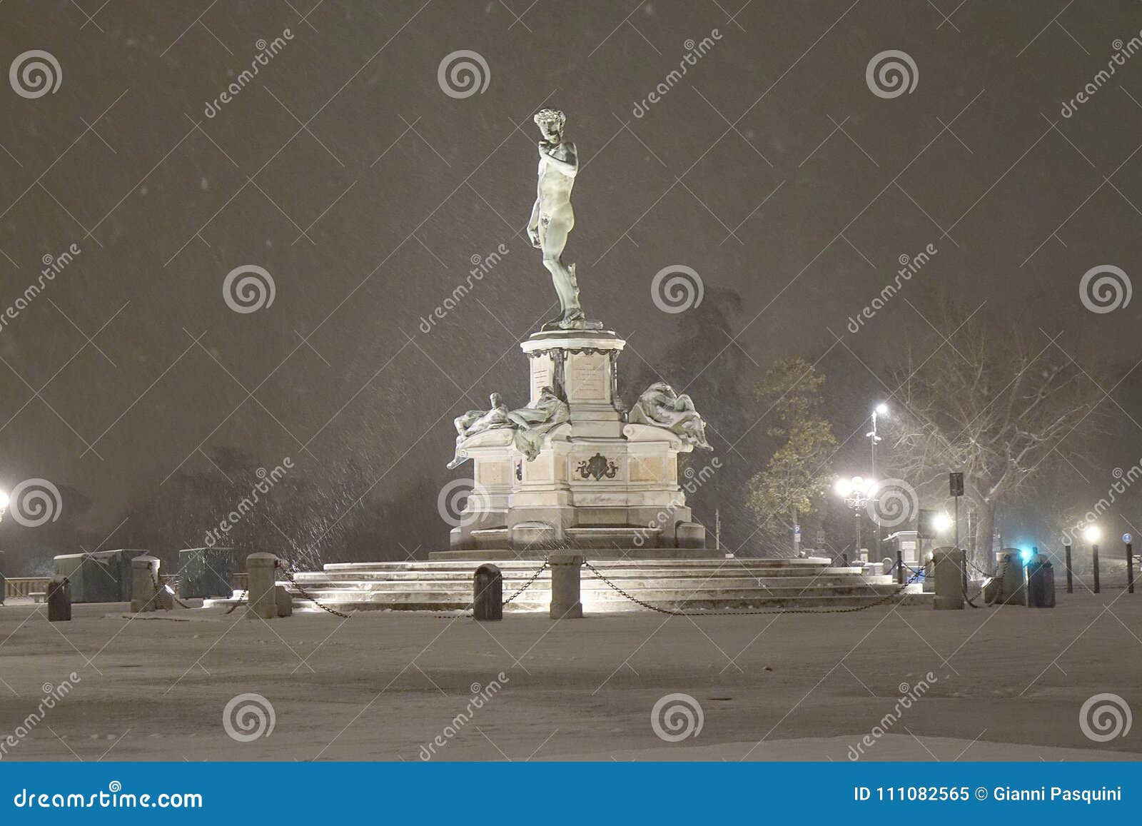 Florence ,italy Under the Snow Stock Image - Image of nsnow, dome ...