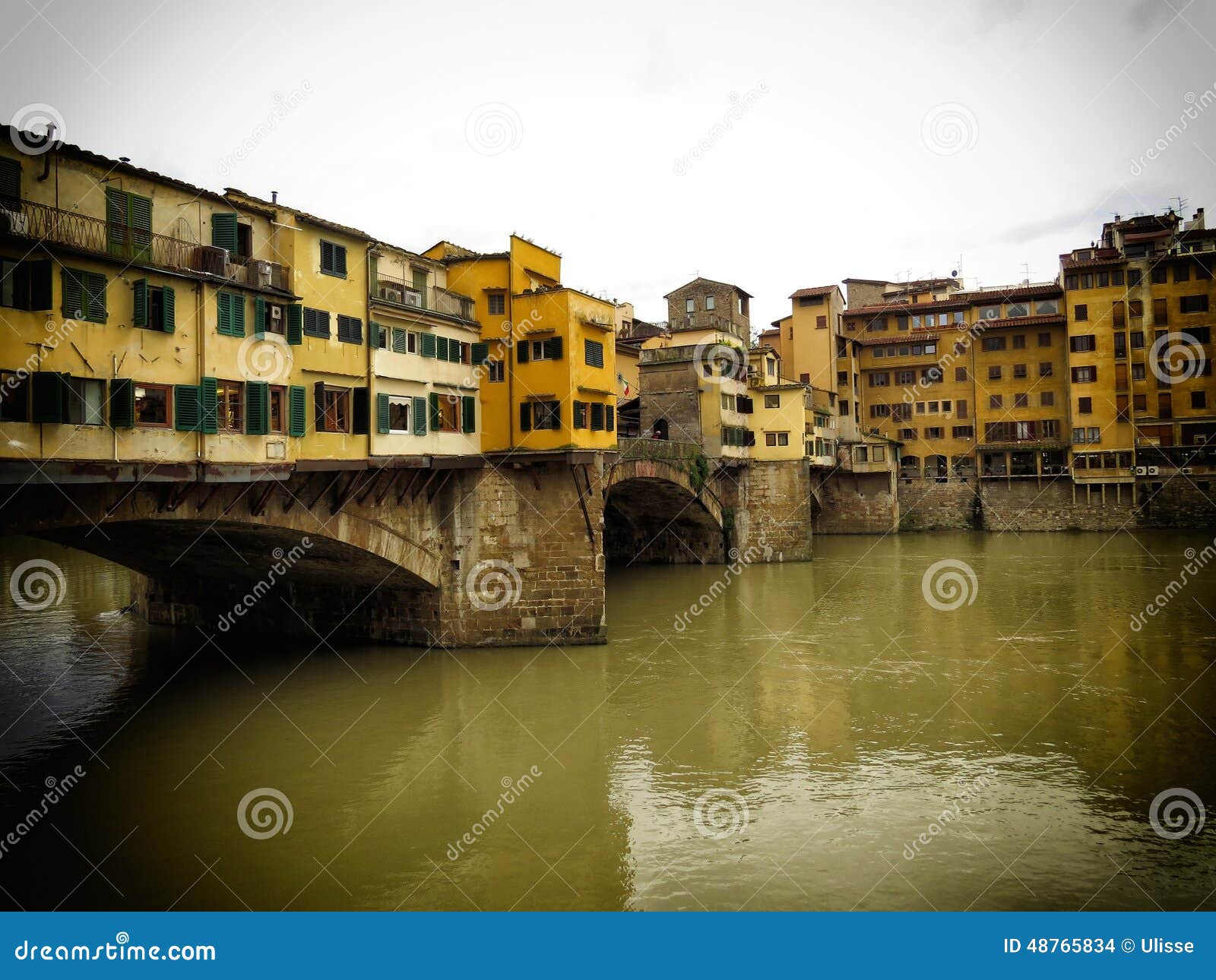 Florence Old Bridge stock photo. Image of firenze, history - 48765834