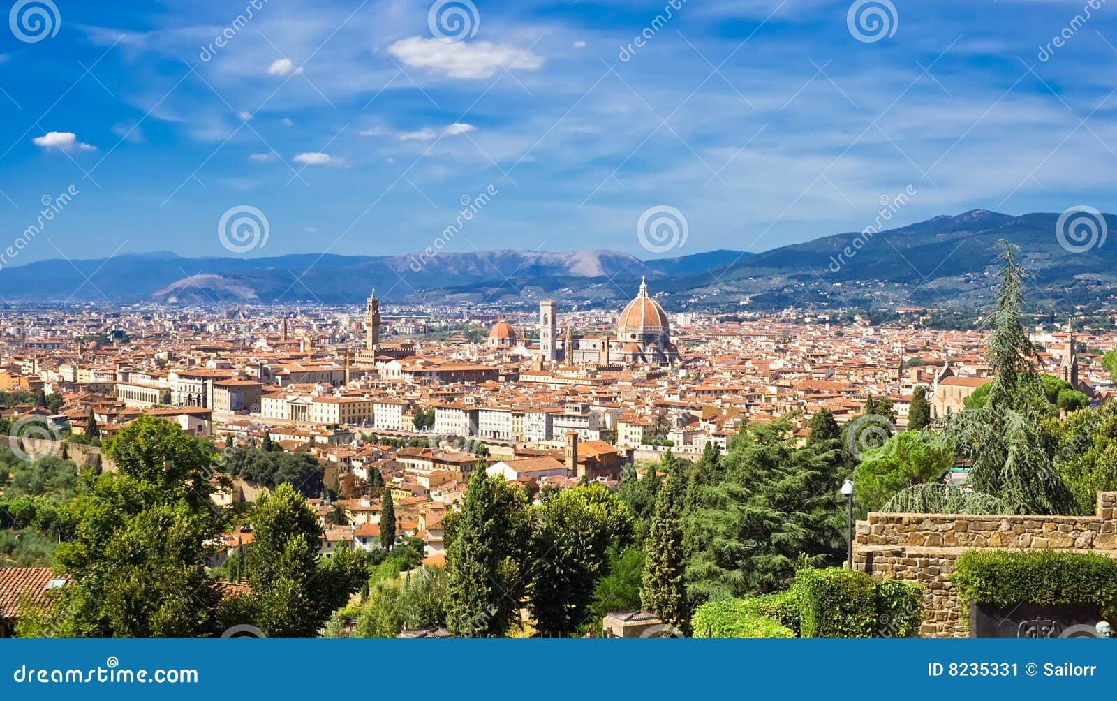Florence old city stock image. Image of belfry, cathedral - 8235331