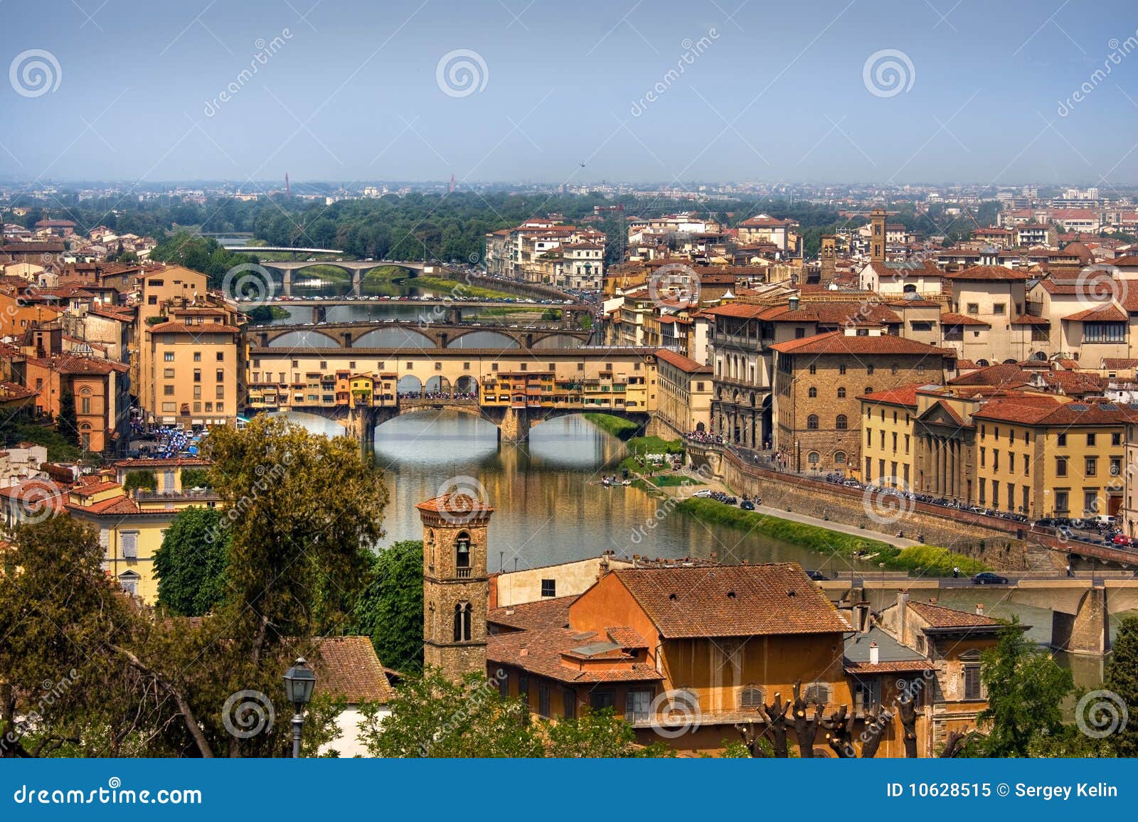 Florence Panoramic Landscape Stock Image - Image of culture, landmark ...